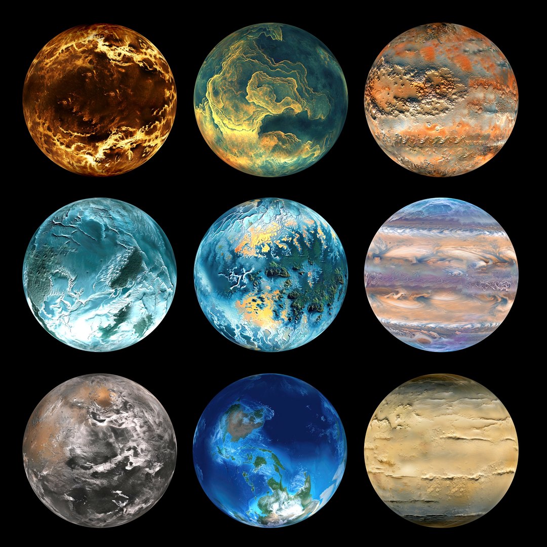 Alien Pandora Solar System 2 3D Model - TurboSquid 2174279