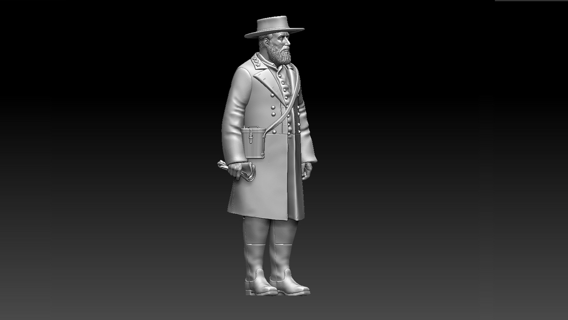 3D General Confederate States Army model - TurboSquid 2013033