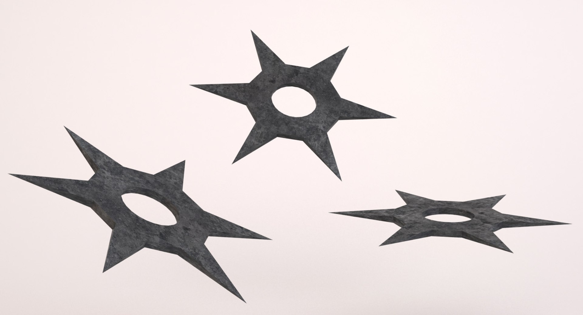 Roppo Throwing Star 3D Model - TurboSquid 1426554