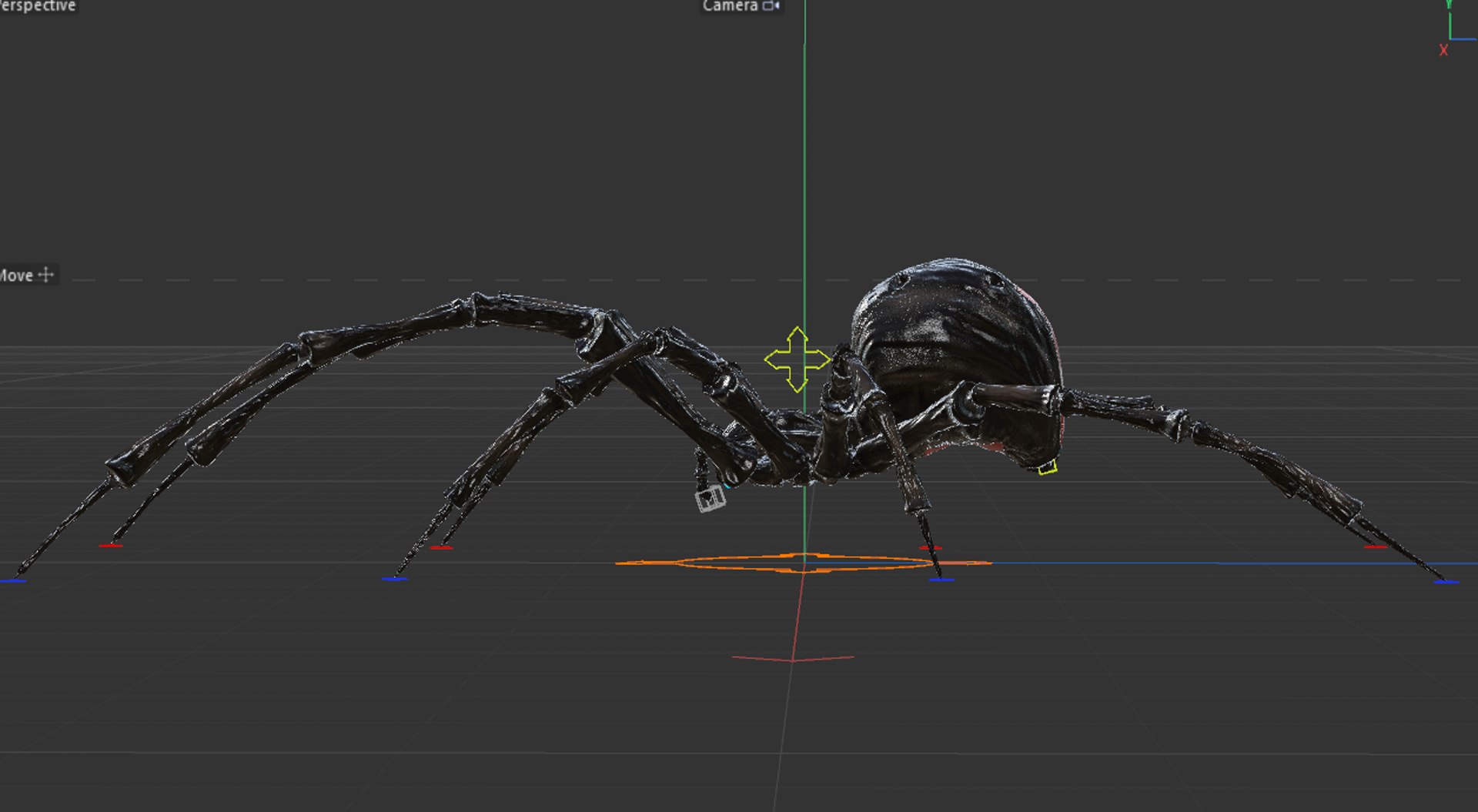 3D Scary Black Widow Spider Model - TurboSquid 2030887