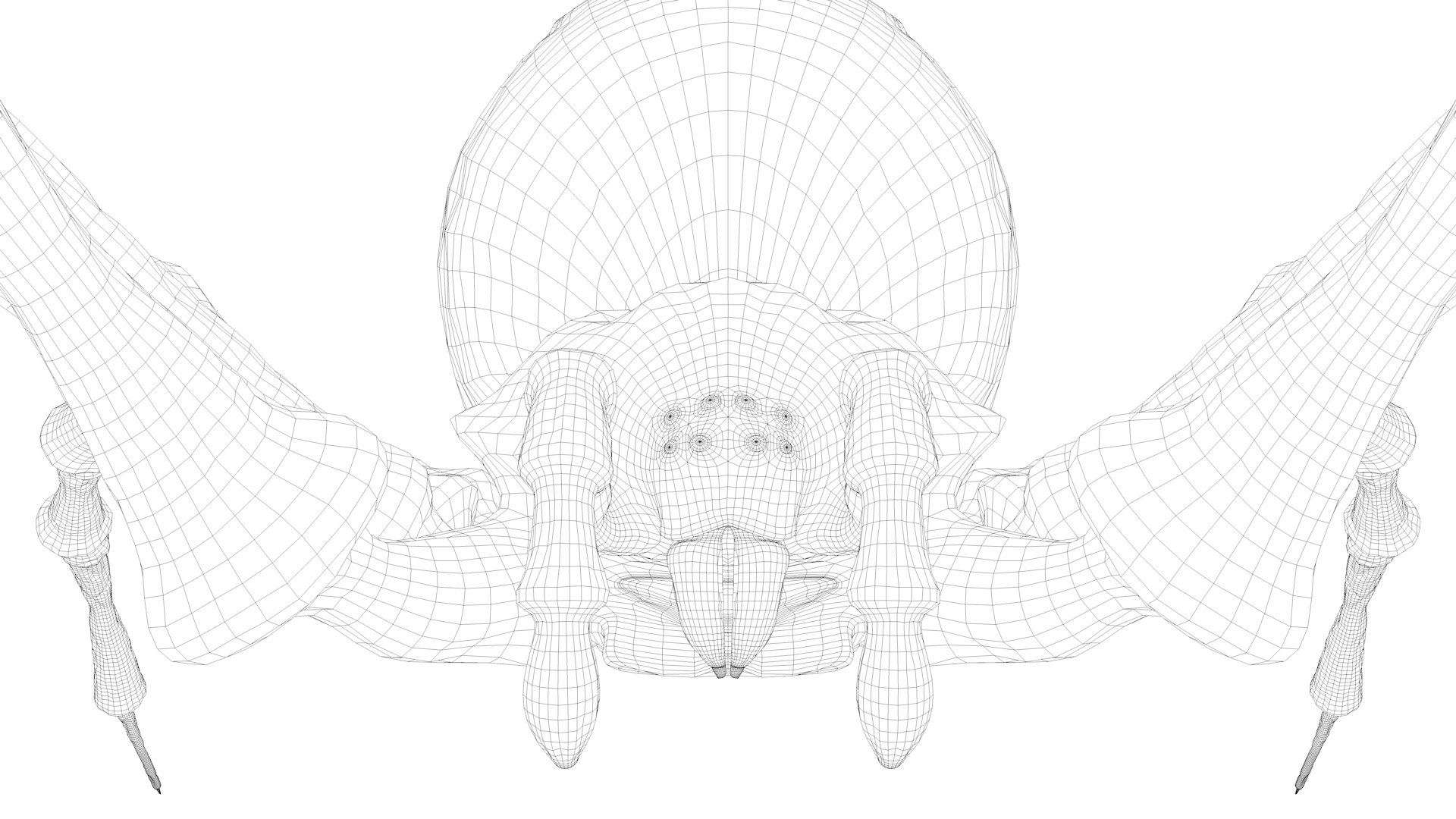 3D Scary Black Widow Spider Model - TurboSquid 2030887