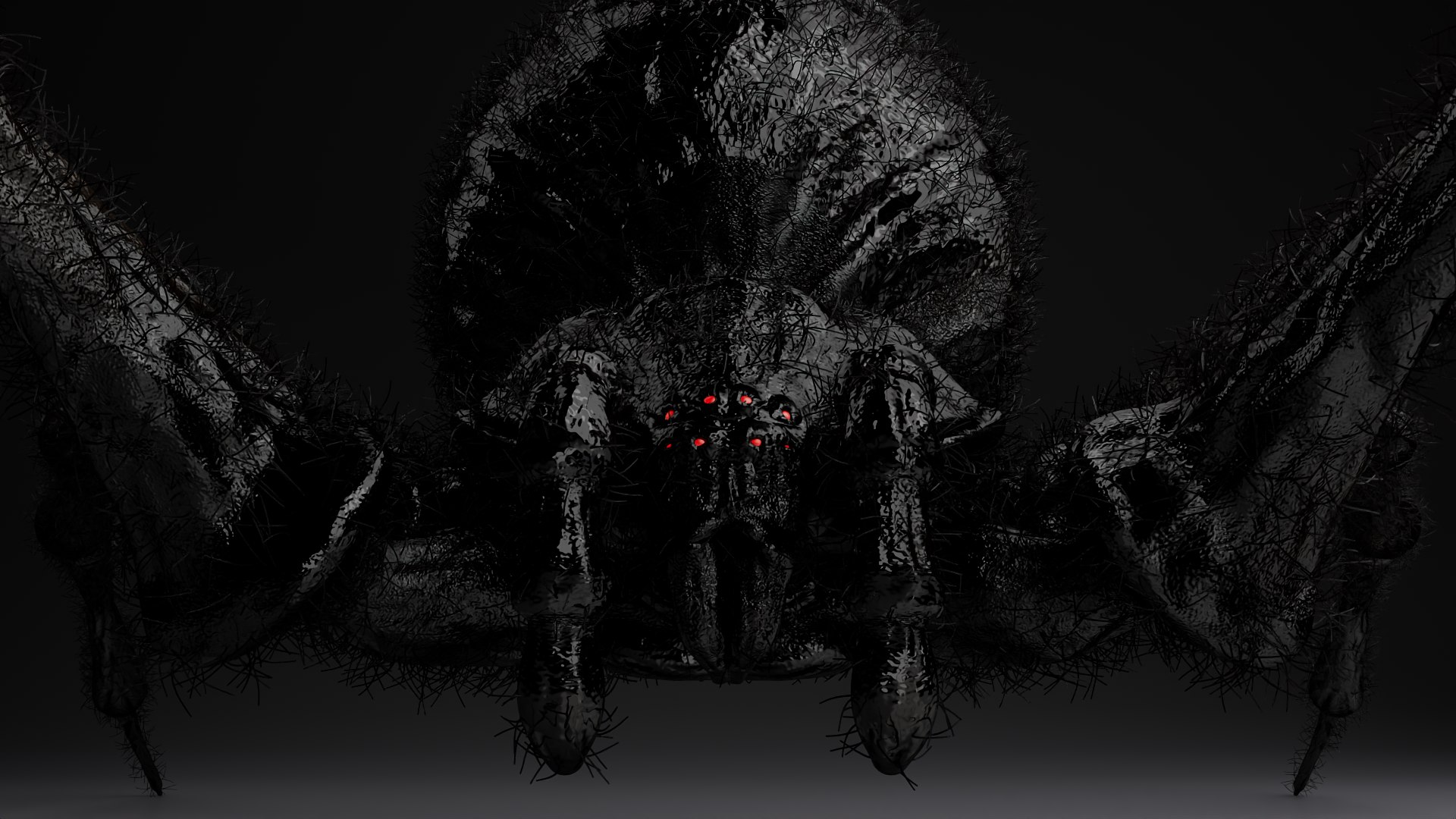 3D Scary Black Widow Spider Model - TurboSquid 2030887