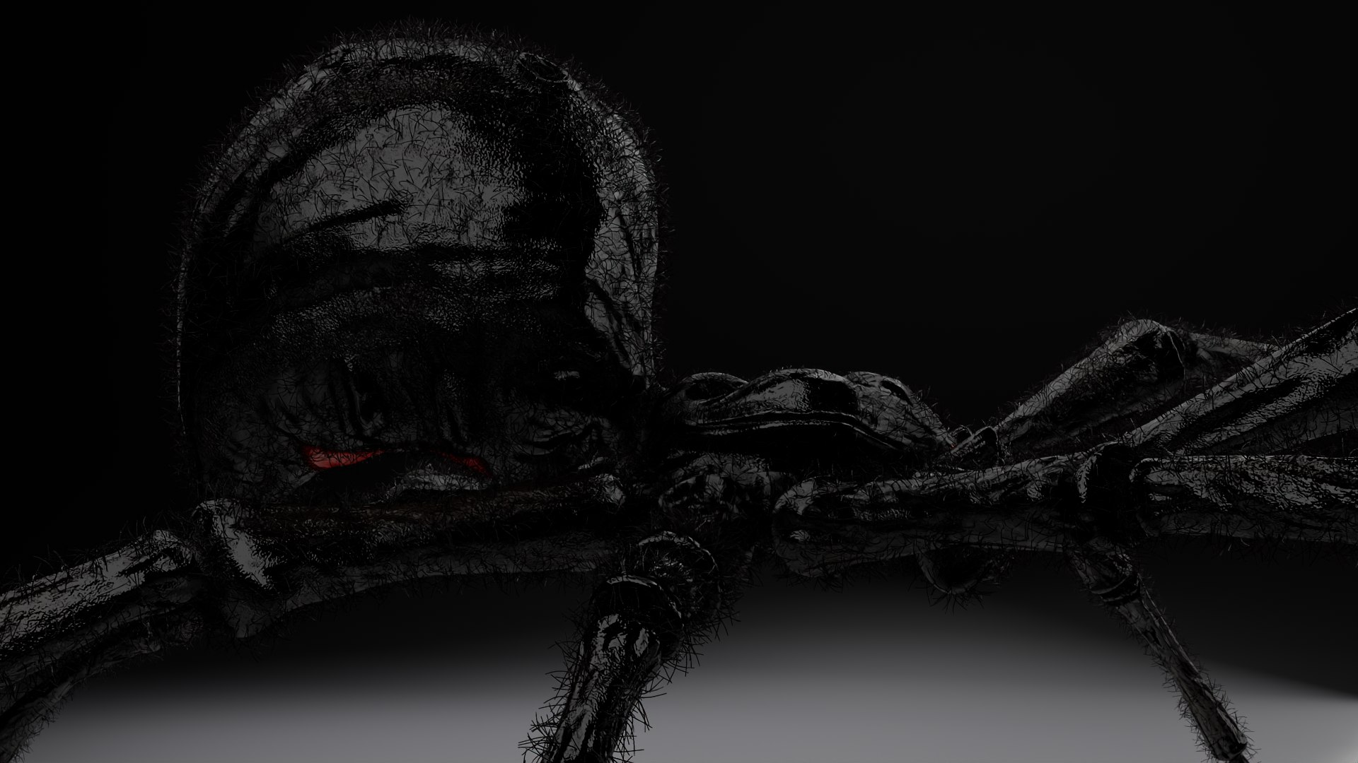 3D Scary Black Widow Spider Model - TurboSquid 2030887