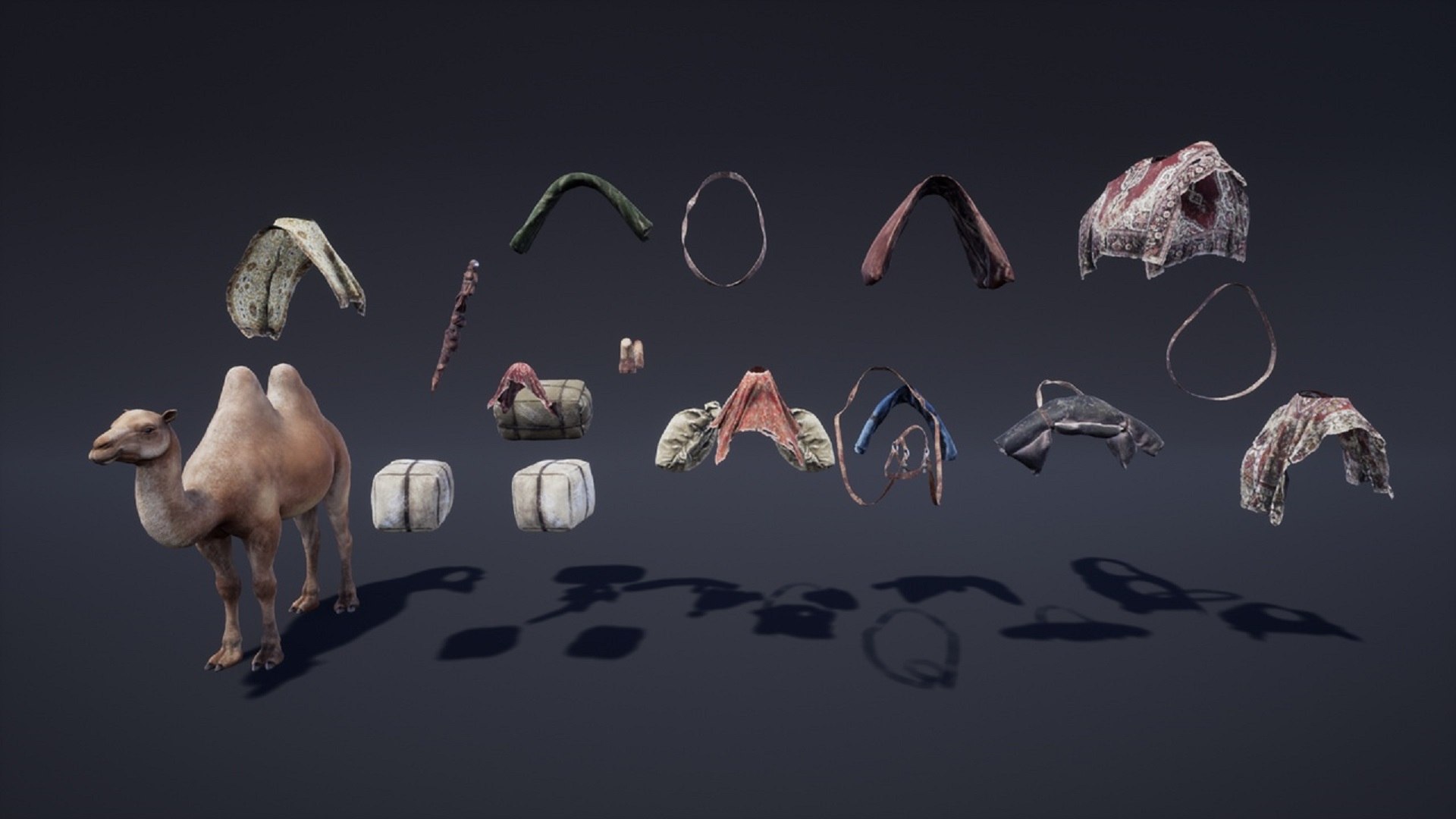 3D Camel Rigged - TurboSquid 2371384