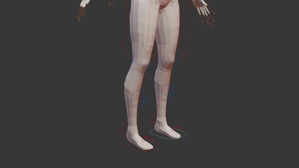 3D rigged female base mesh model - TurboSquid 1604111