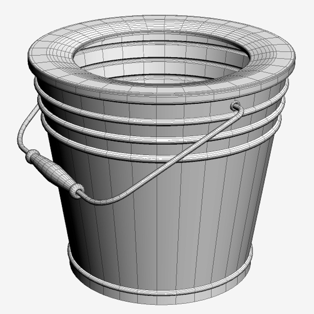 3d Bucket Contains Model