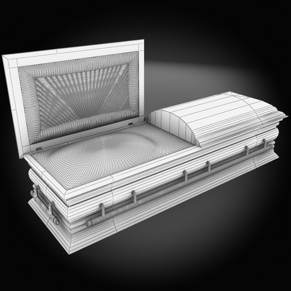 3d model coffin modeled