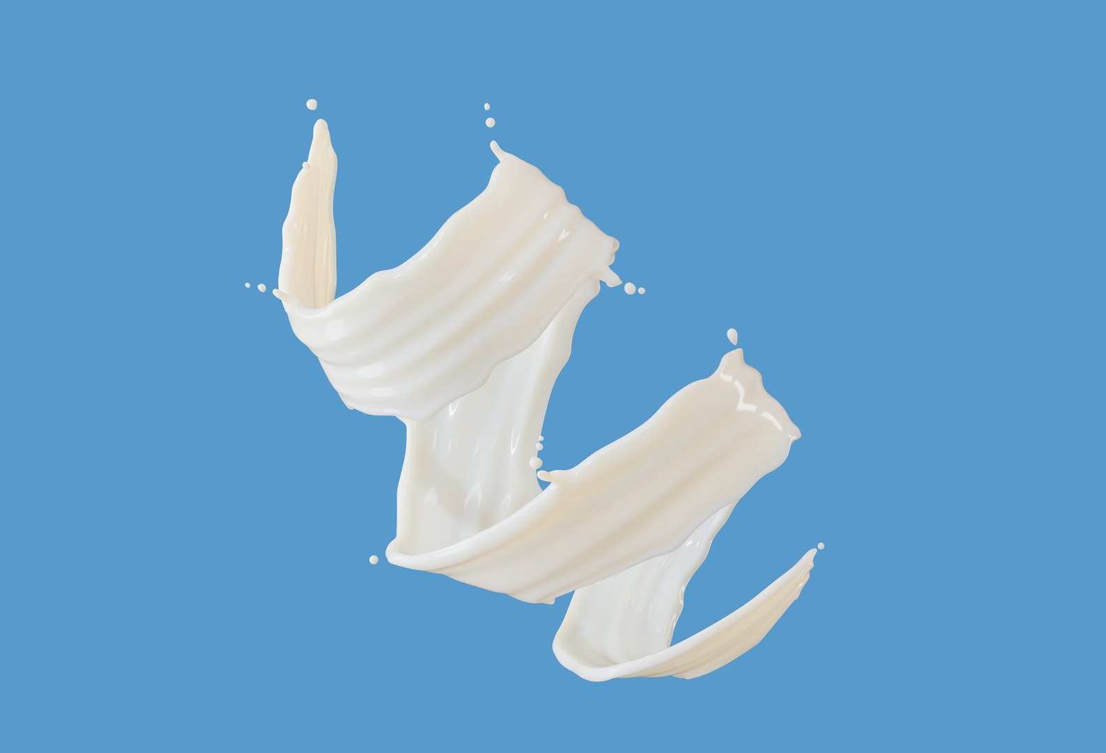 Milk Splash Spiral 3D - TurboSquid 2421181