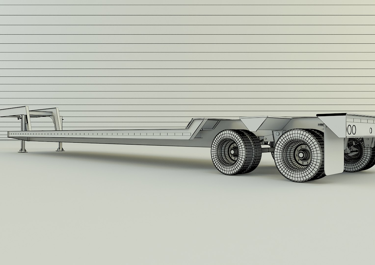 LowBoy Trailer 3D Model 3D Model - TurboSquid 2064919