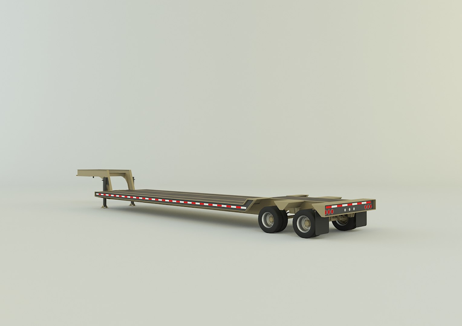 LowBoy Trailer 3D Model 3D Model - TurboSquid 2064919