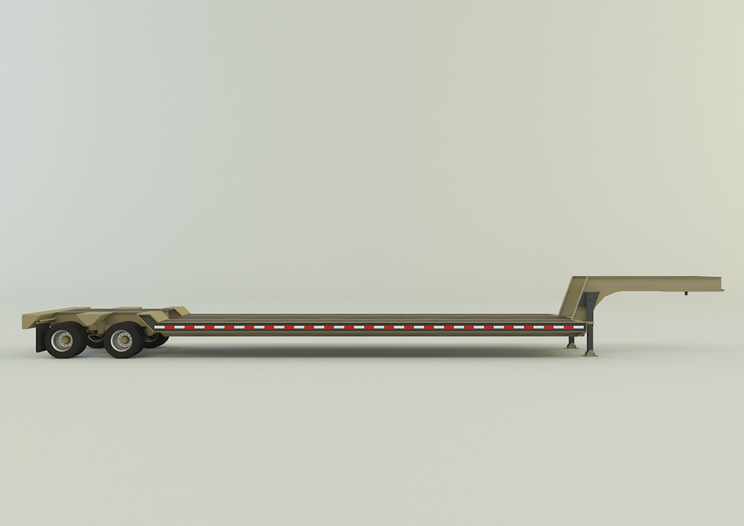 LowBoy Trailer 3D Model 3D Model - TurboSquid 2064919