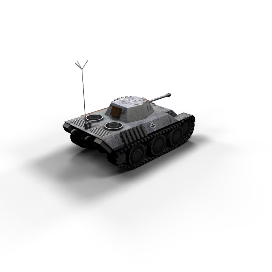 3d Vk Tank 2 Polys