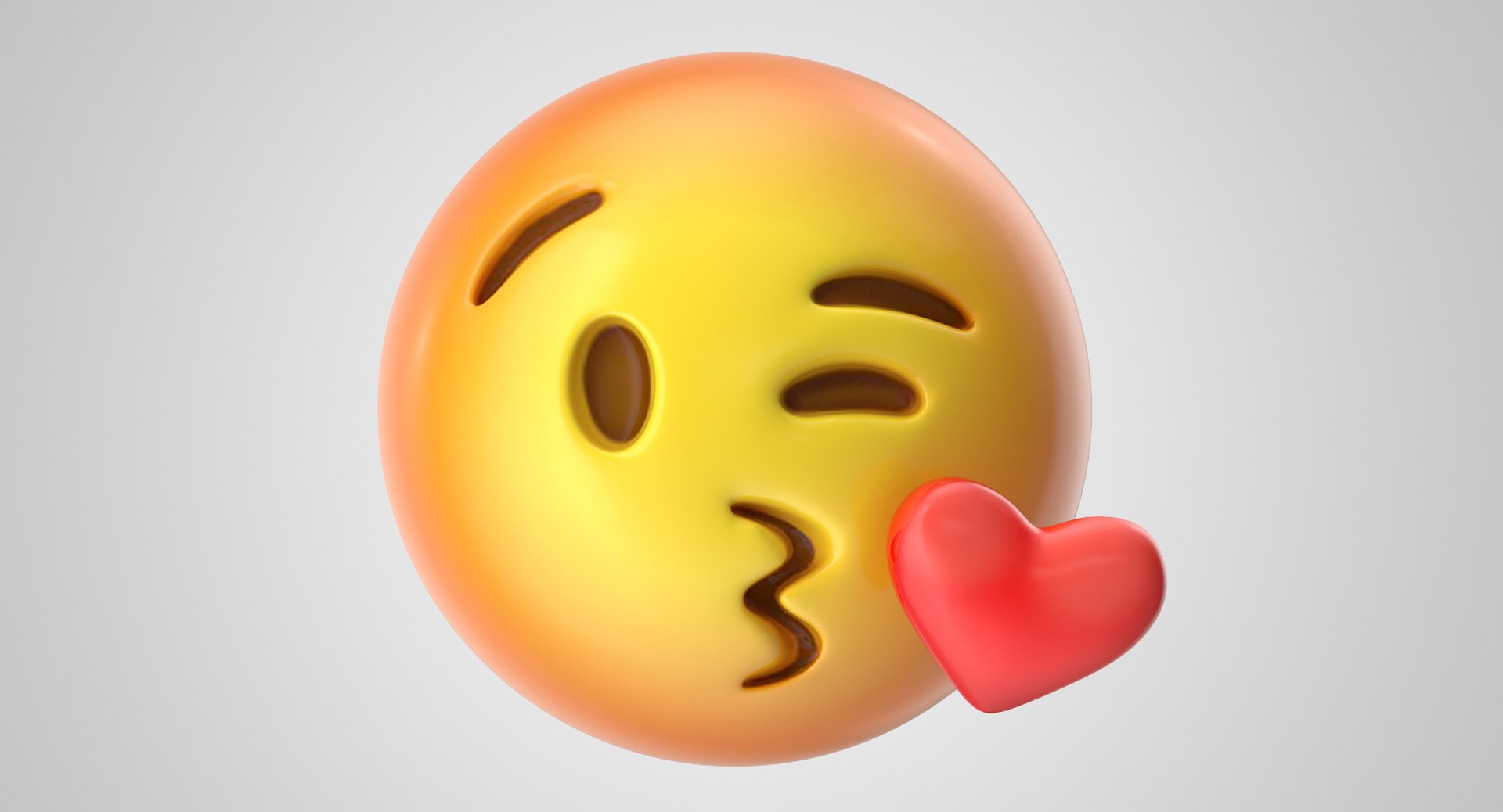 Smiley Face Blowing A Kiss