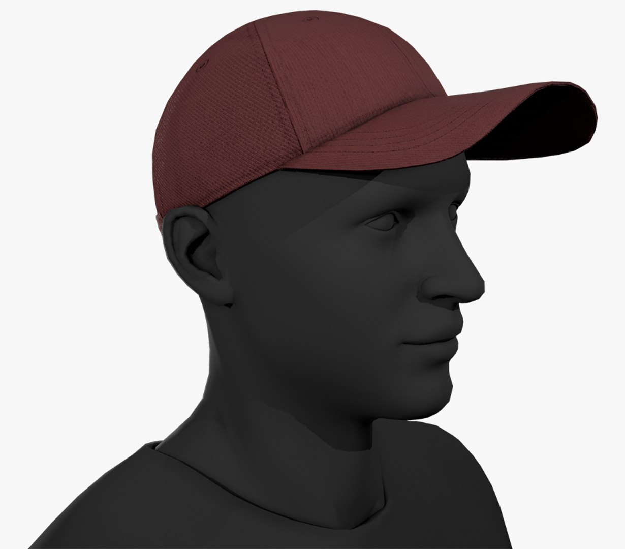 3D Red Basketball Hat Model - TurboSquid 1865920