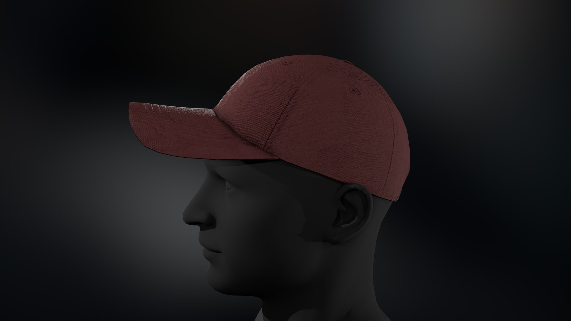 3D Red Basketball Hat Model - TurboSquid 1865920