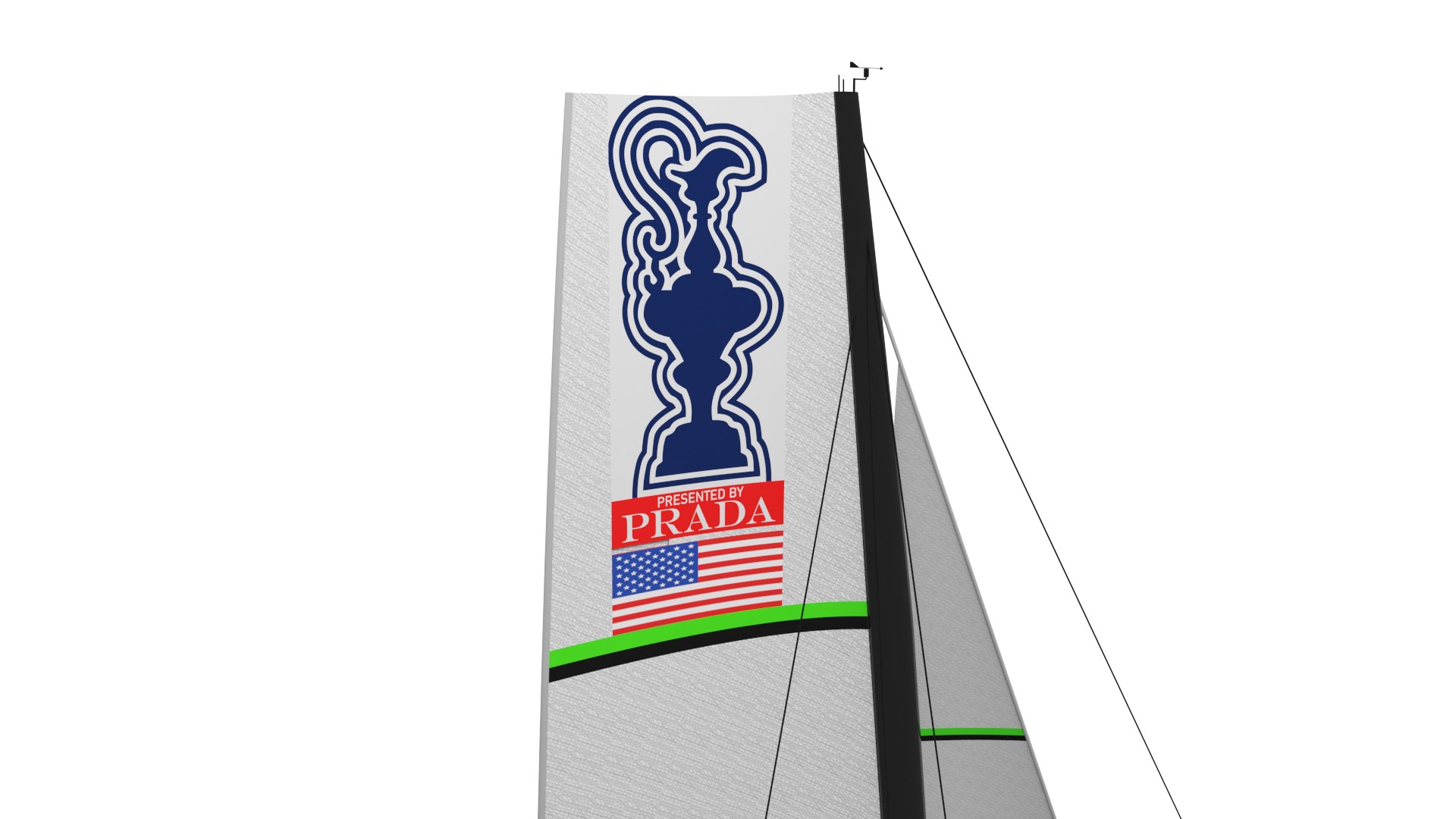 3D Defiant American Magic Sailboat Model - TurboSquid 1651625