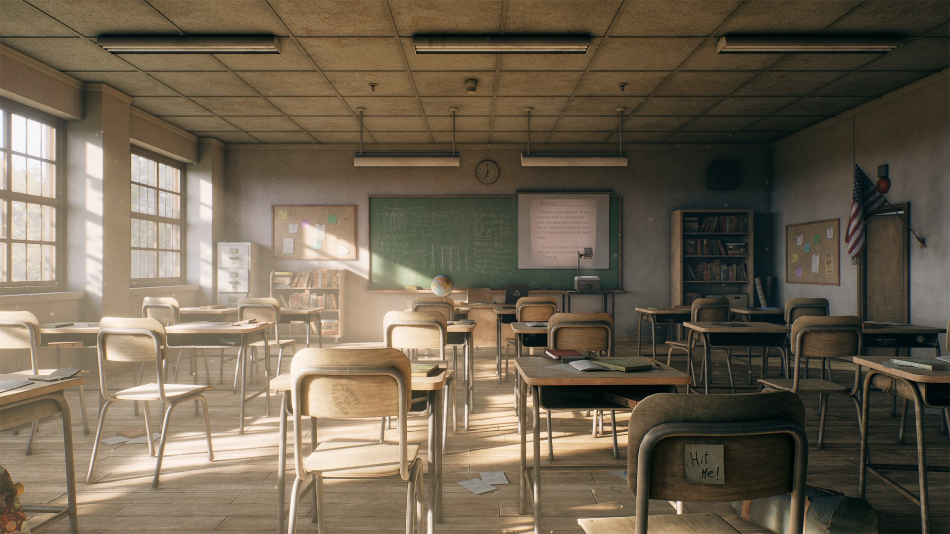 3D model classroom class old - TurboSquid 1418294