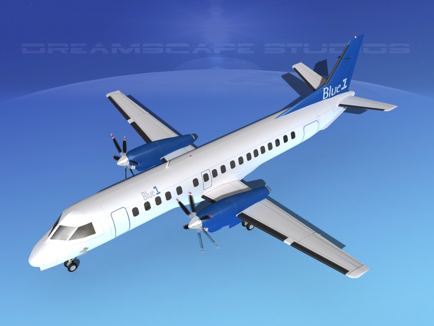 3D Cockpit Saab 2000 - TurboSquid 1203940