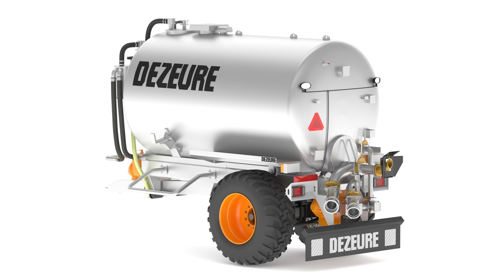 3D Dezeure Slurry Spreader Transline 2 Wheels - TurboSquid 2260836