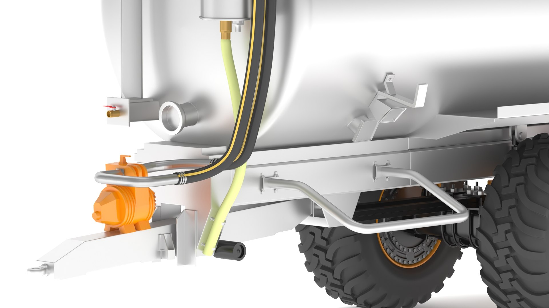 3D Dezeure Slurry Spreader Transline 2 Wheels - TurboSquid 2260836