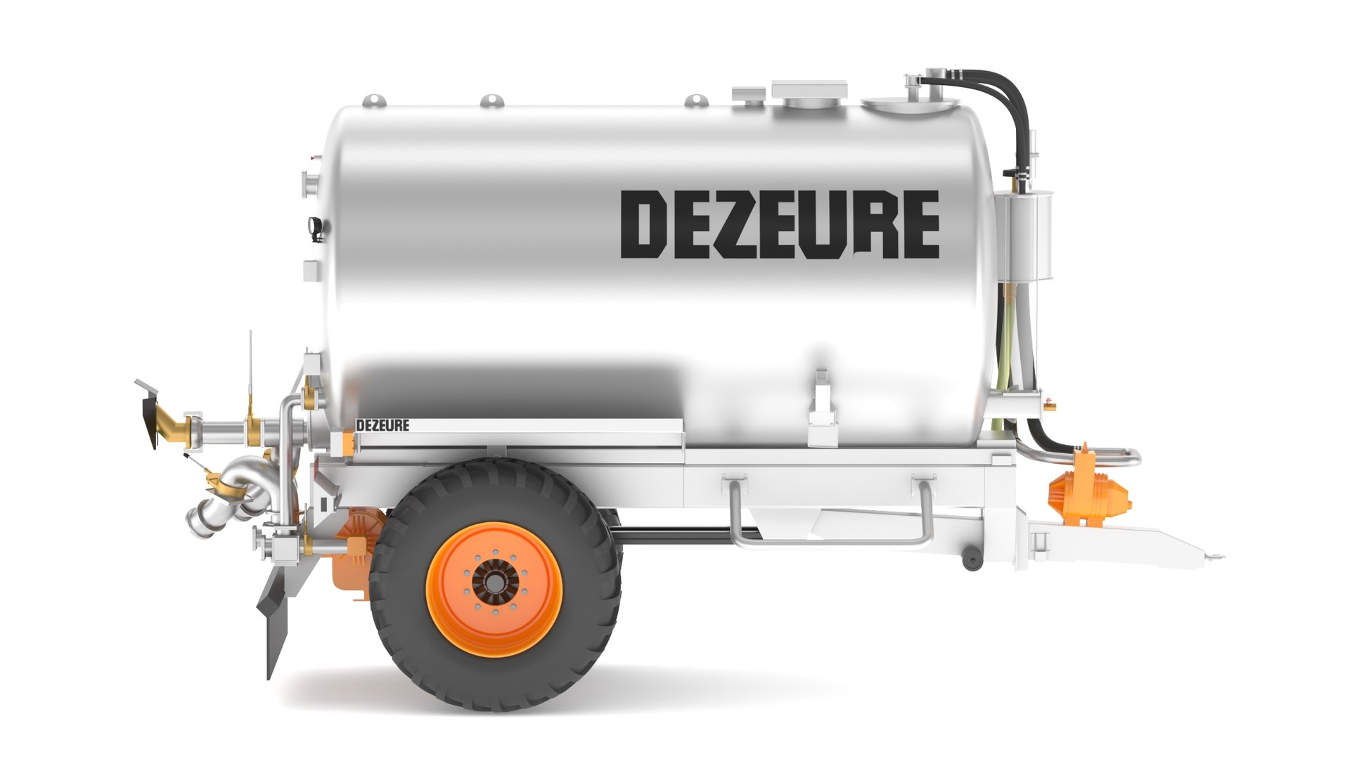 3D Dezeure Slurry Spreader Transline 2 Wheels - TurboSquid 2260836
