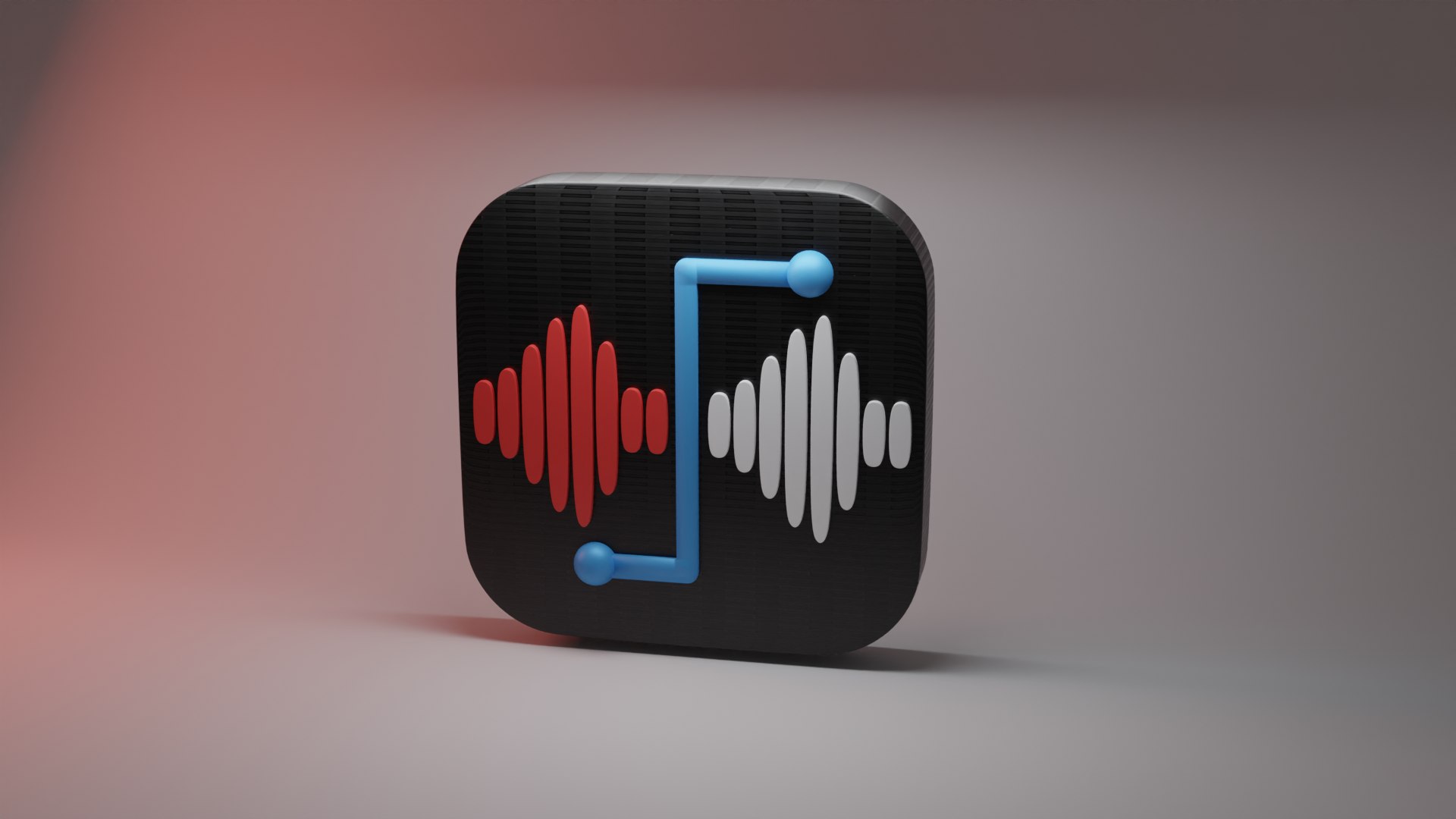 3D 8 High Quality White Noise Speaker App Icons Low-poly 3D Model ...