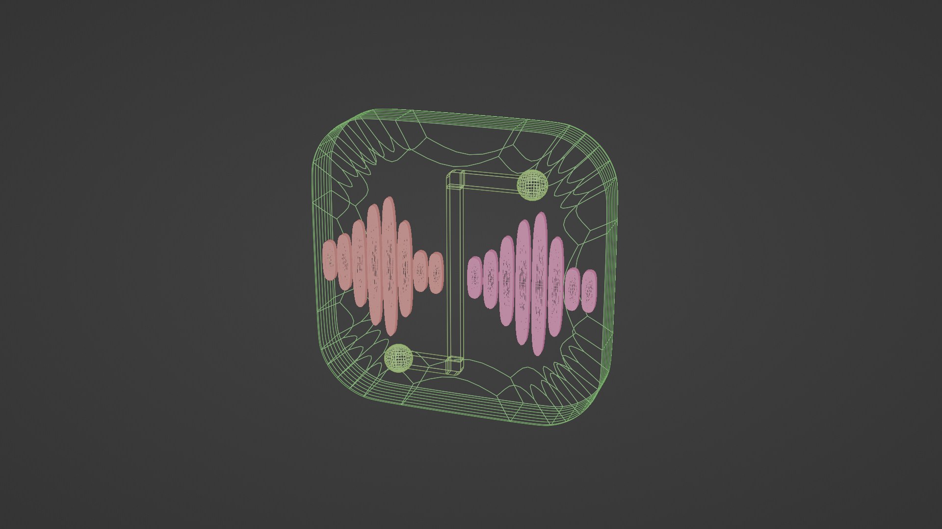 3D 8 High Quality White Noise Speaker App Icons Low-poly 3D Model ...