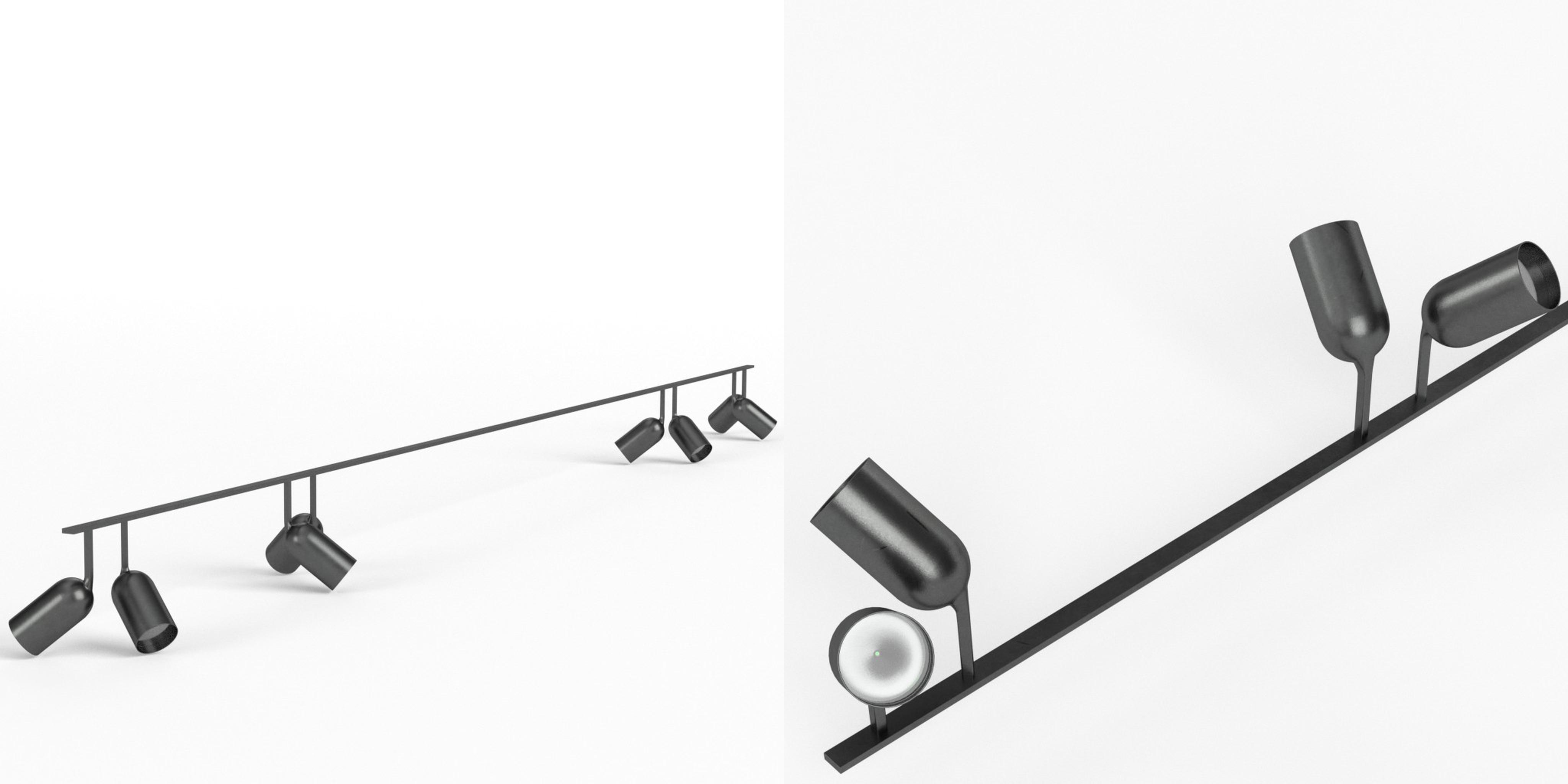 3d model studio light ceiling frame