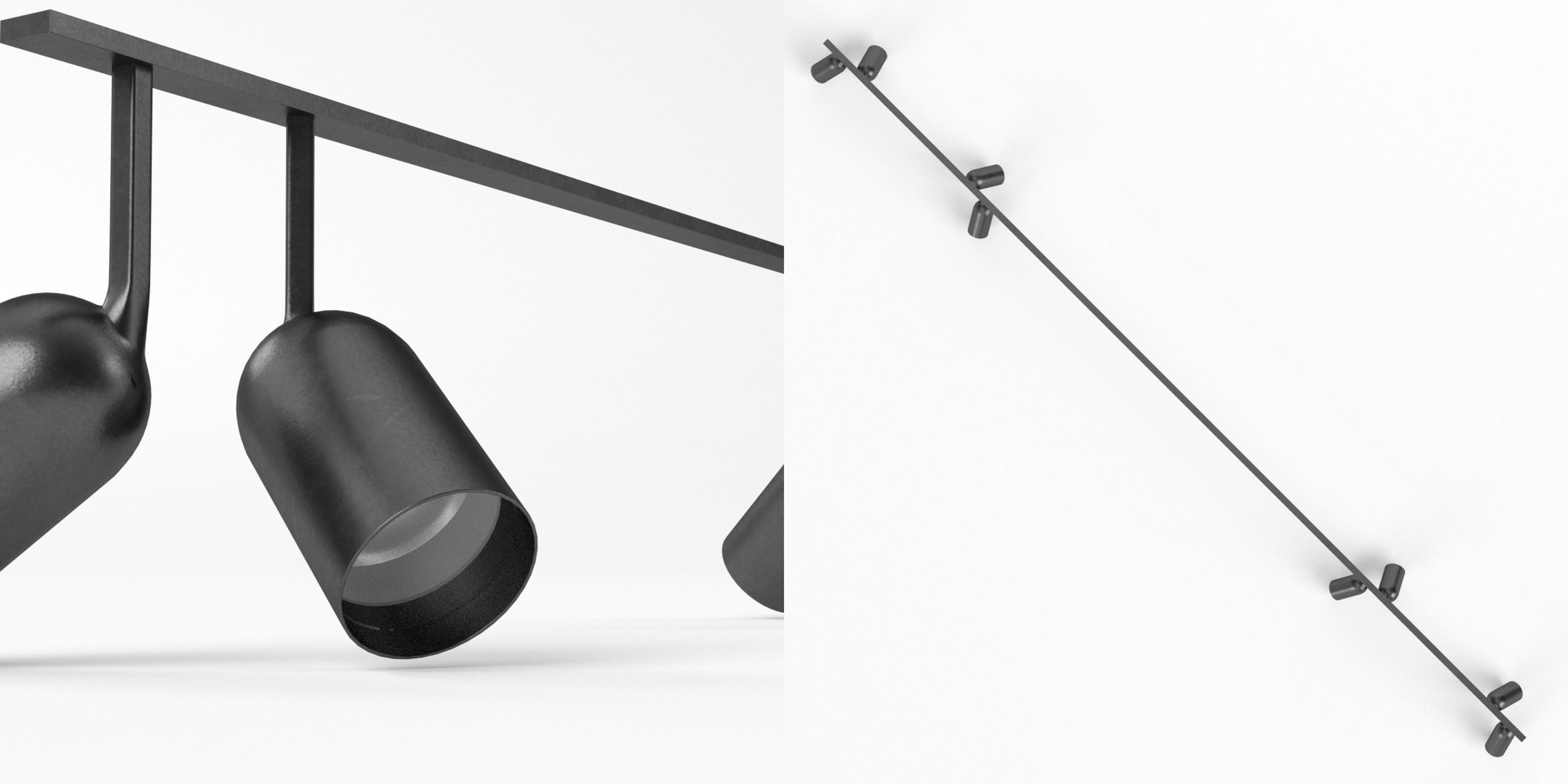 3d model studio light ceiling frame