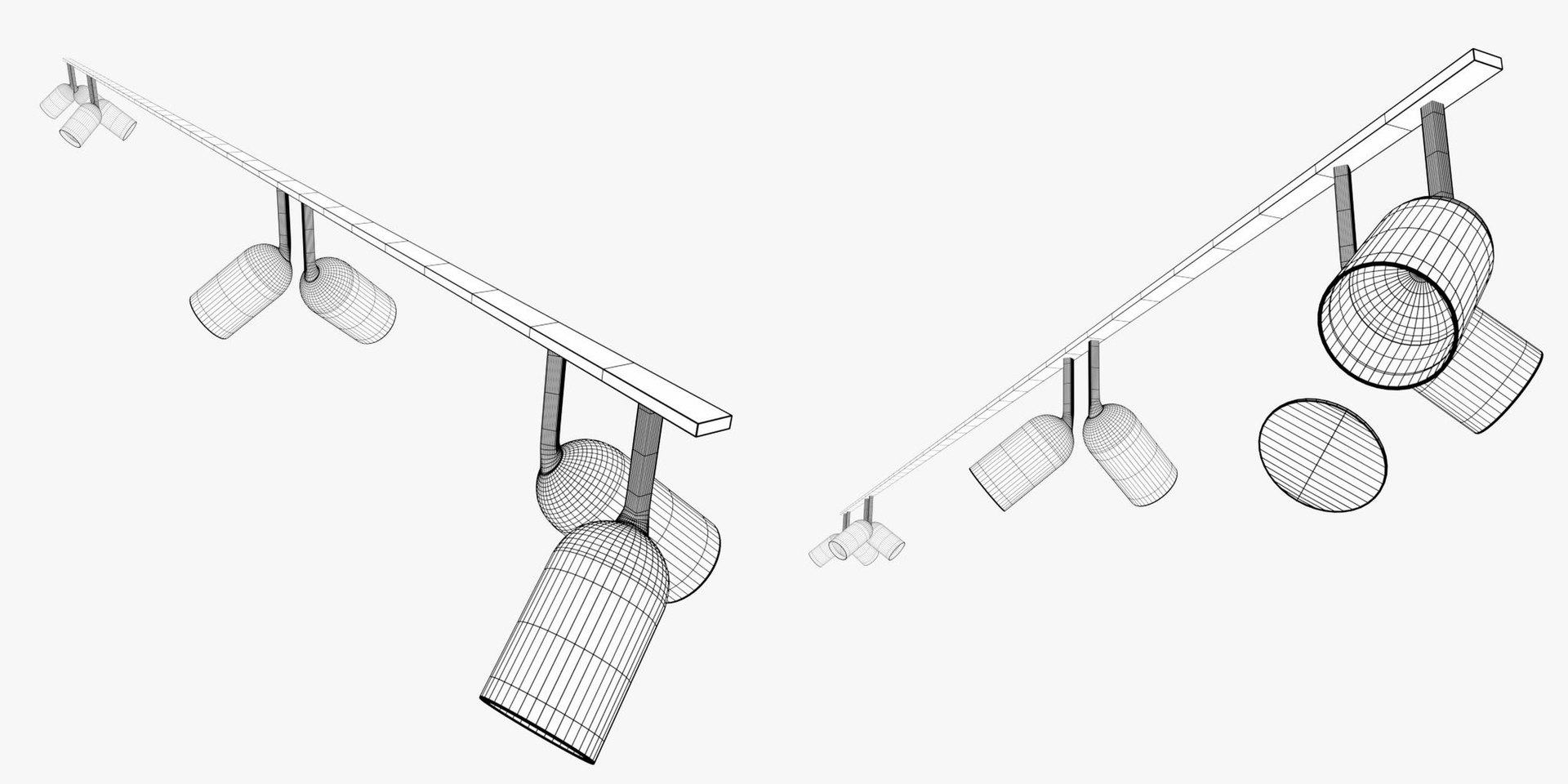 3d Model Studio Light Ceiling Frame