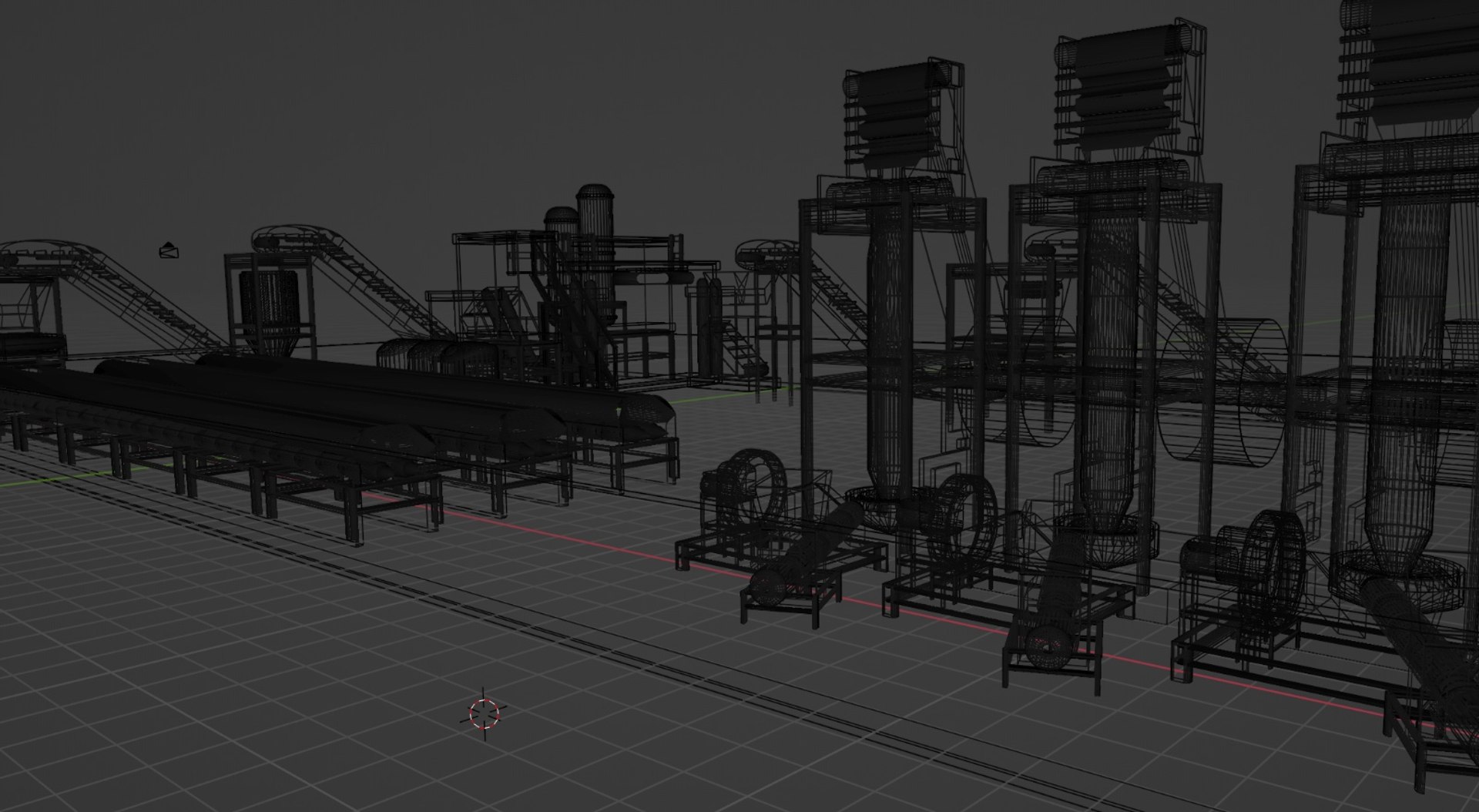 3D Model Plastics Recycle Plant - TurboSquid 2187665