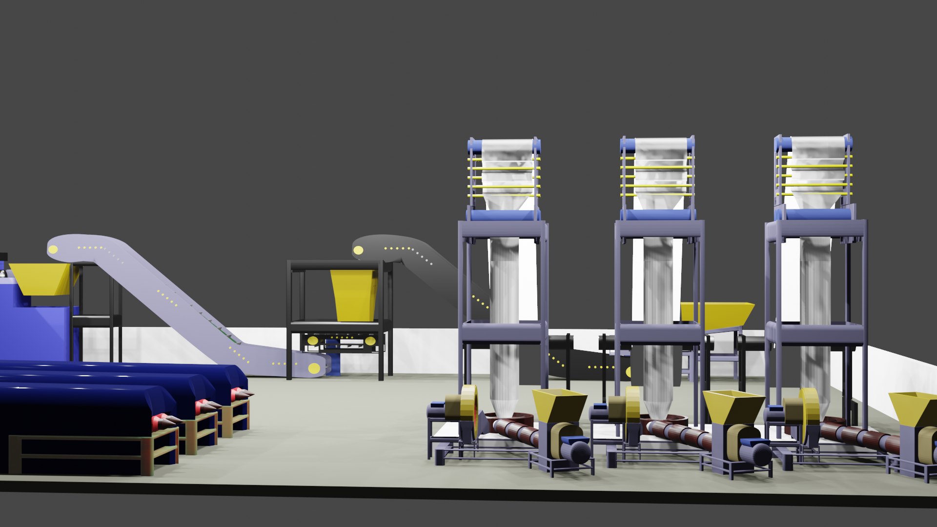 3D Model Plastics Recycle Plant - TurboSquid 2187665