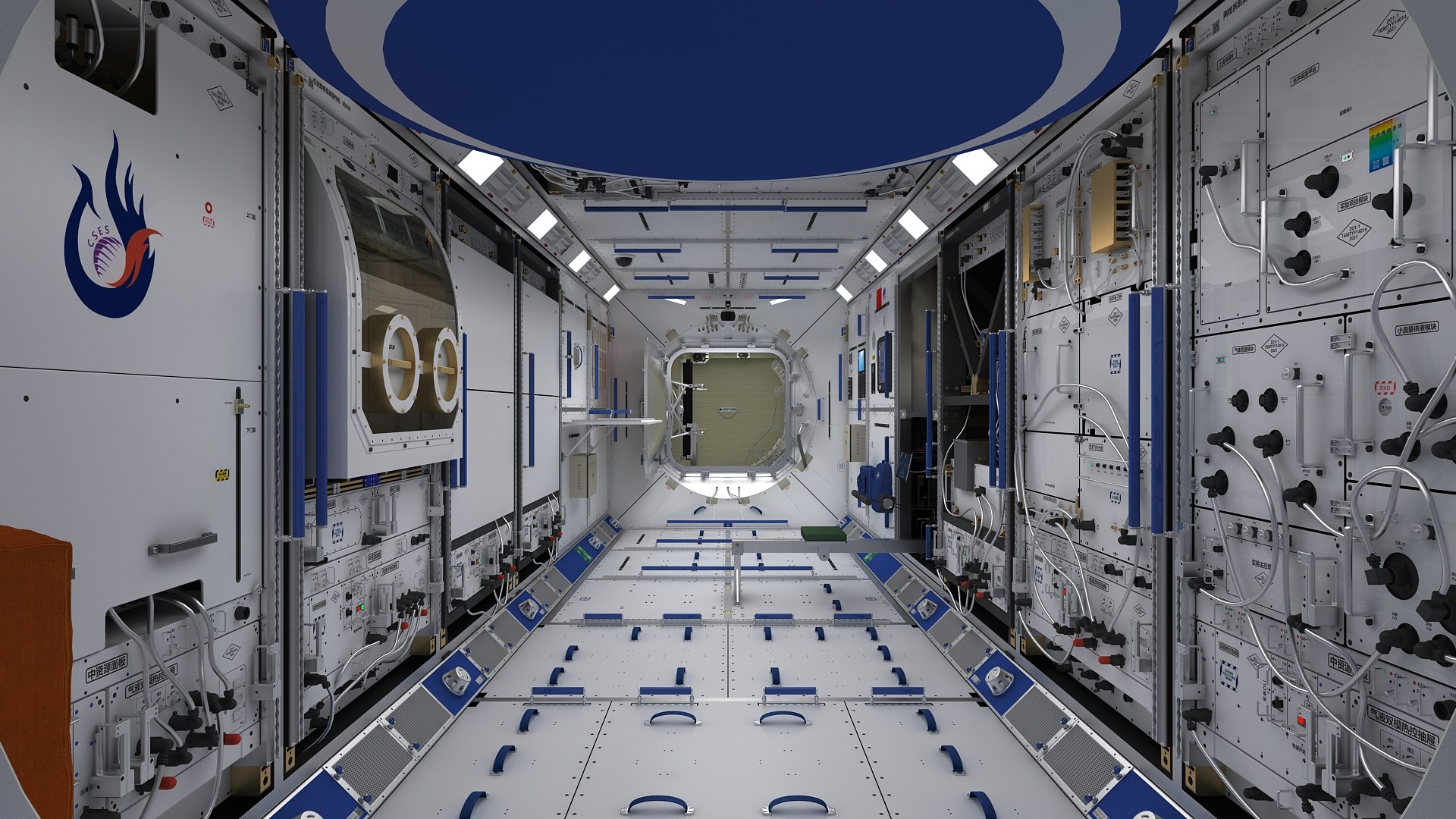 Mengtian Lab Module Internal Structure Model - TurboSquid 2119837
