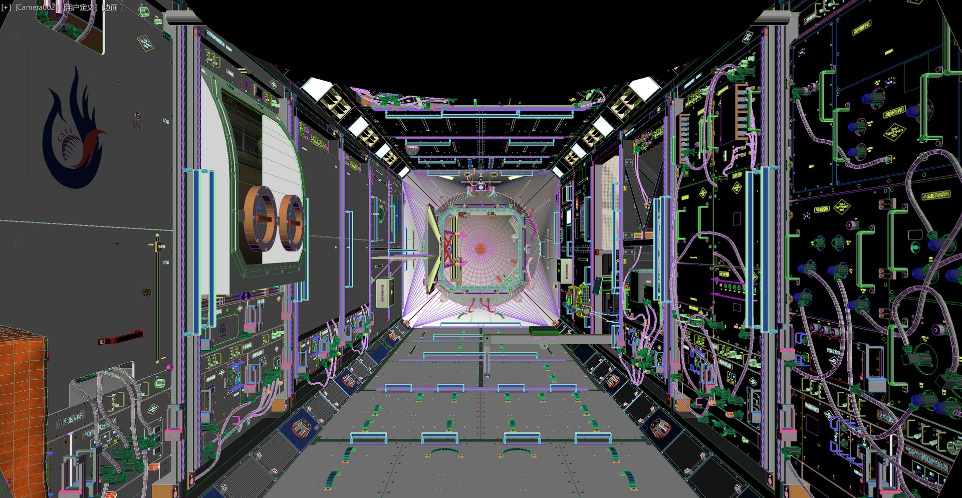 Mengtian Lab Module Internal Structure Model - TurboSquid 2119837