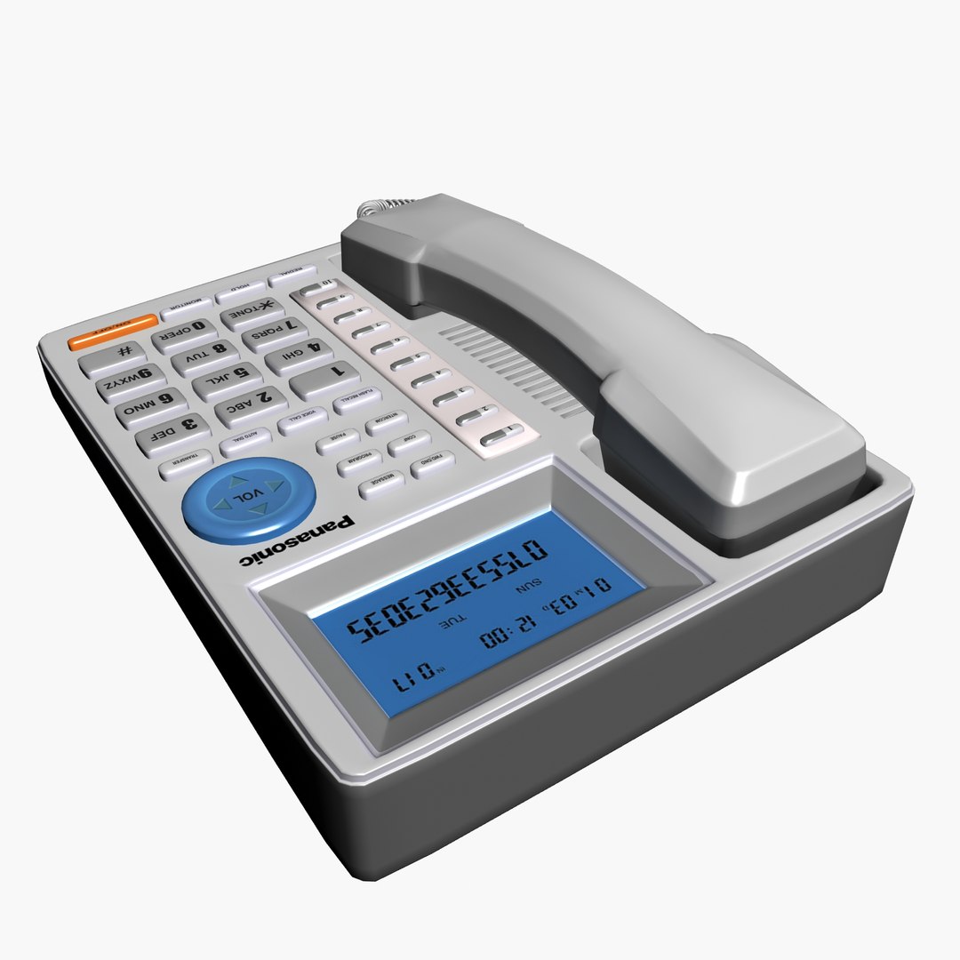 3d Model Of Telephone Set Phone