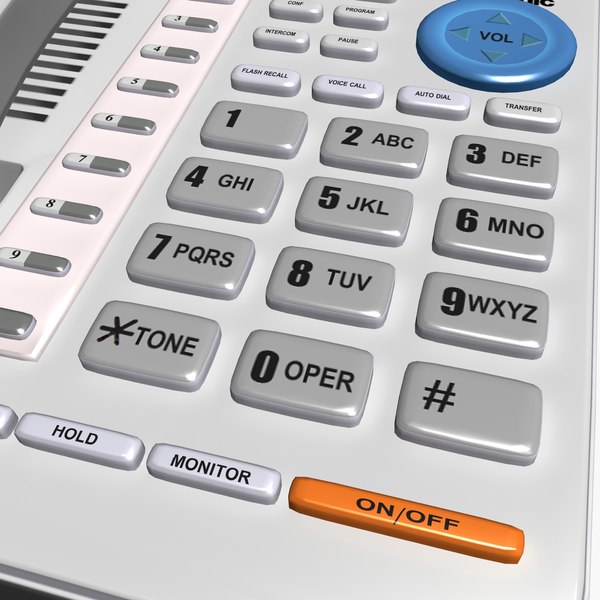 3d model of telephone set phone