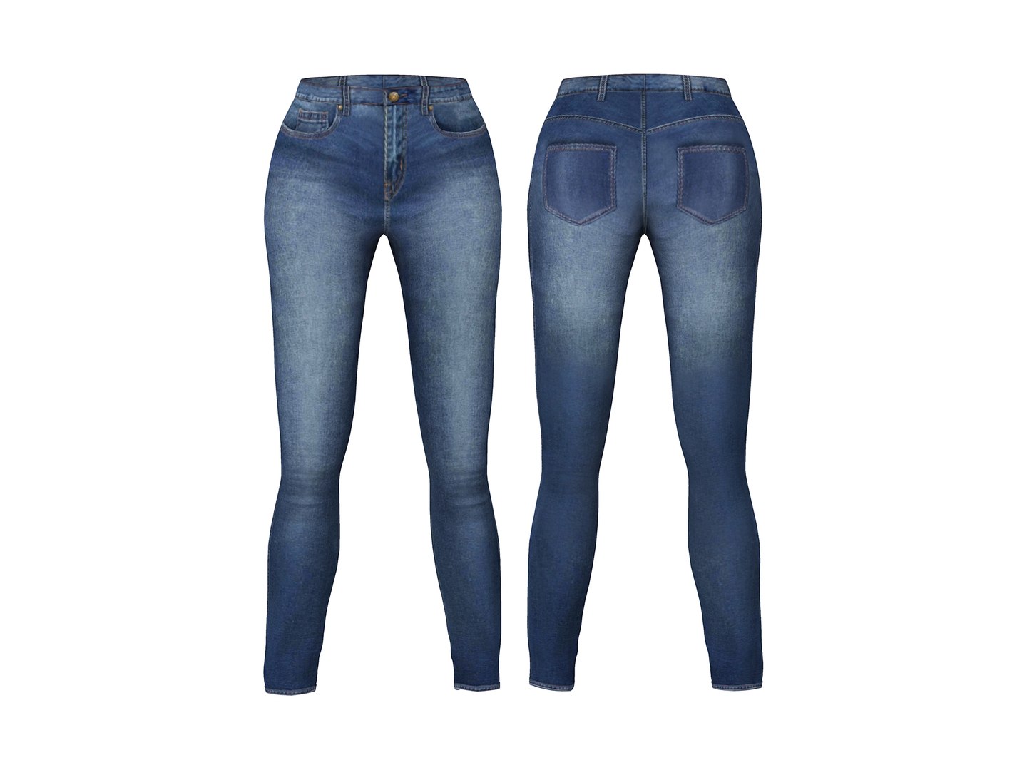 Denim Jeans 3D Model - TurboSquid 1804598