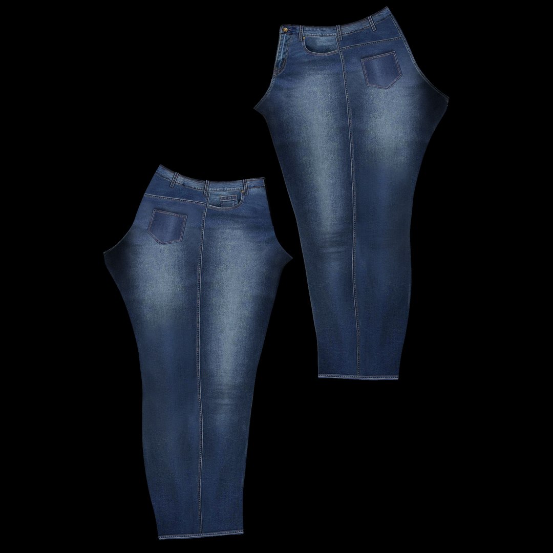 Denim Jeans 3D Model - TurboSquid 1804598