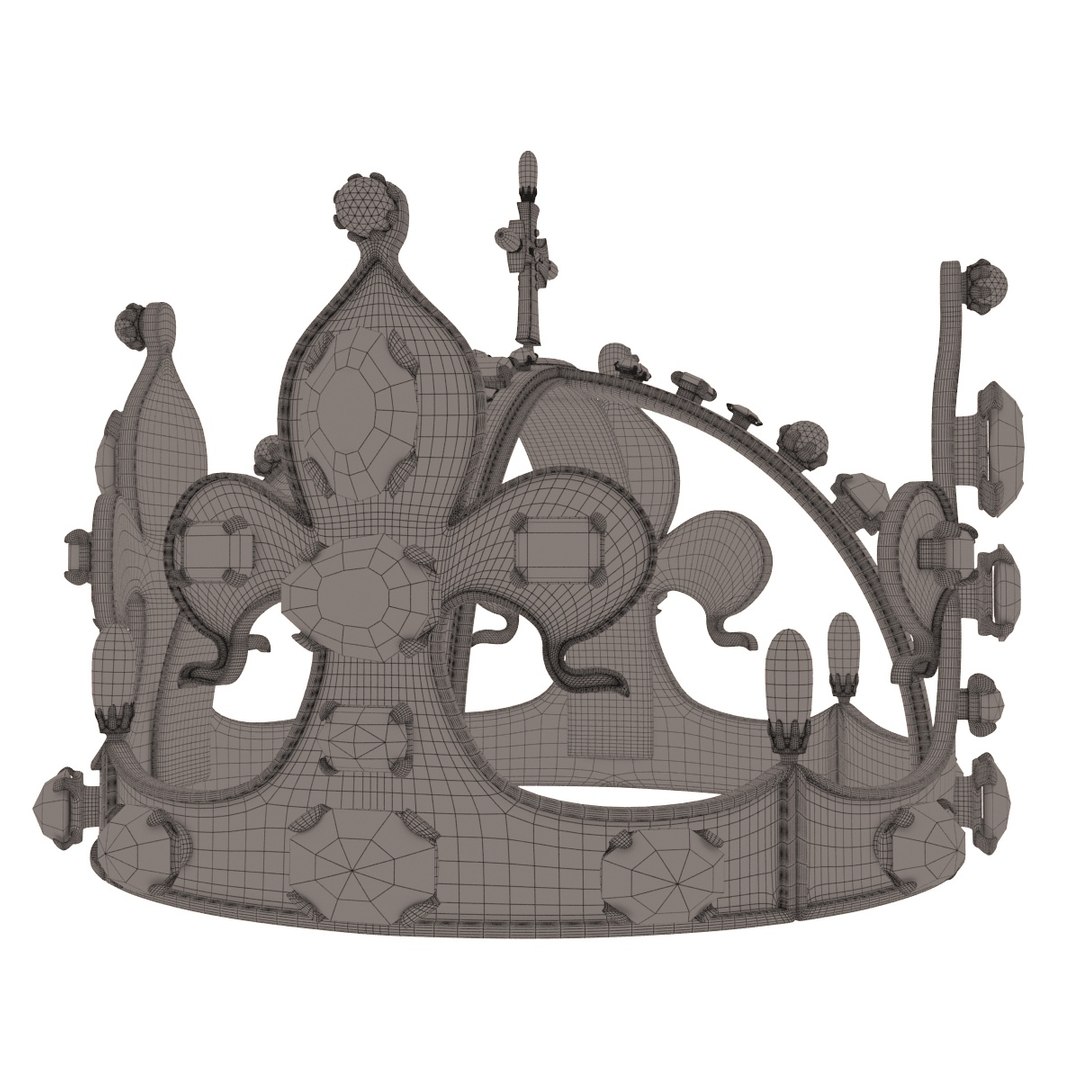 3d Diamond Crown Model