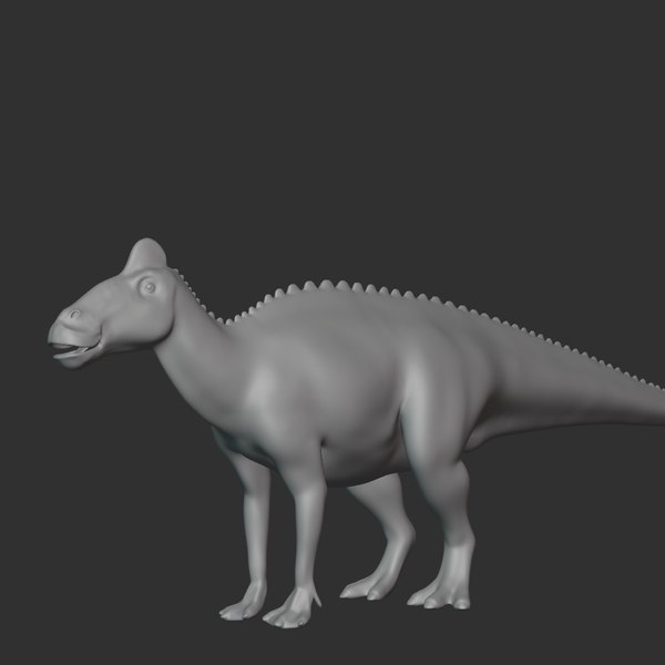 Edmontosaurus Basemesh Low Poly 3D - TurboSquid 1994093