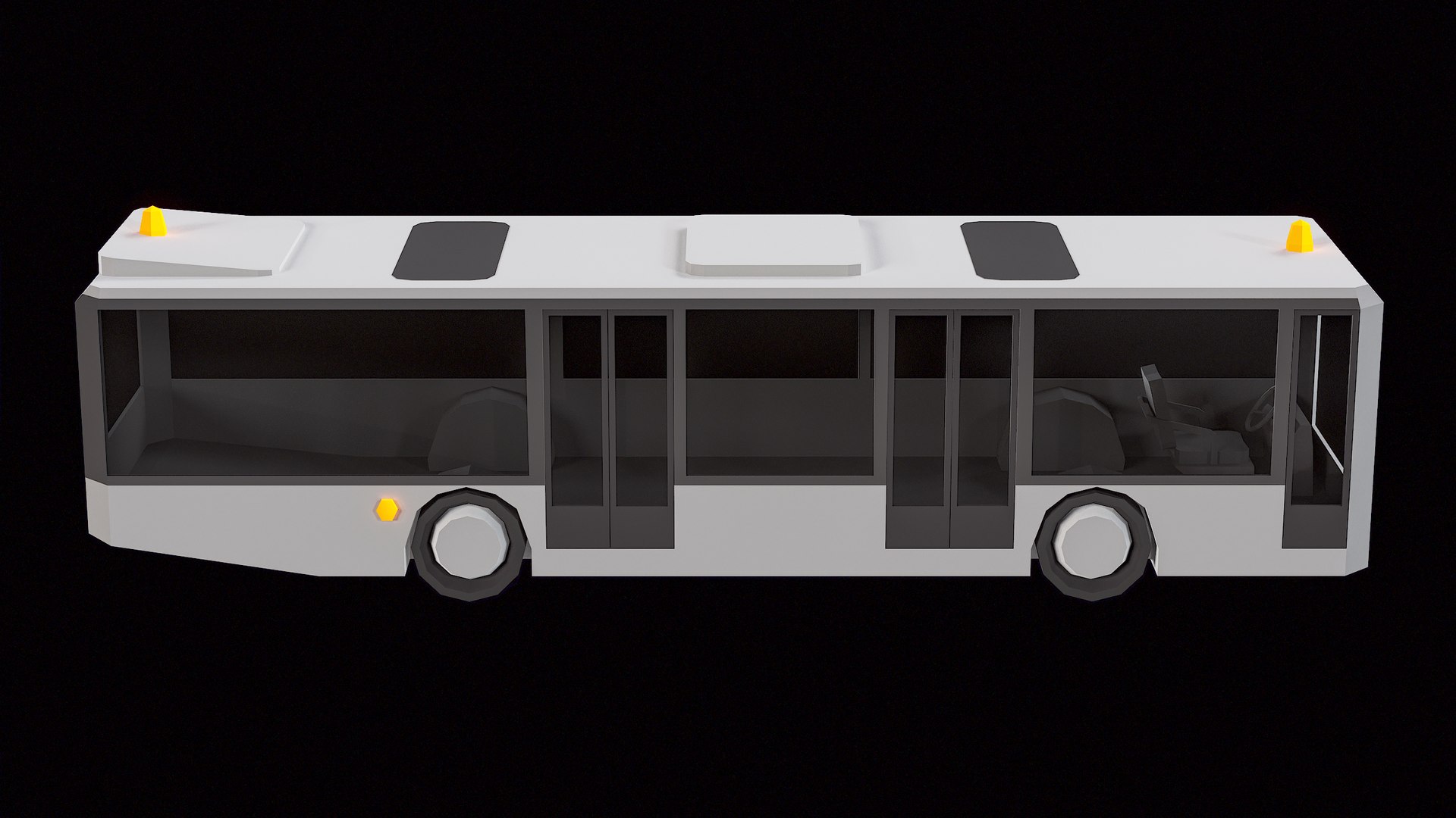 3D Airport Bus 03 Cartoon Lowpoly Vehicle PBR - TurboSquid 2152785