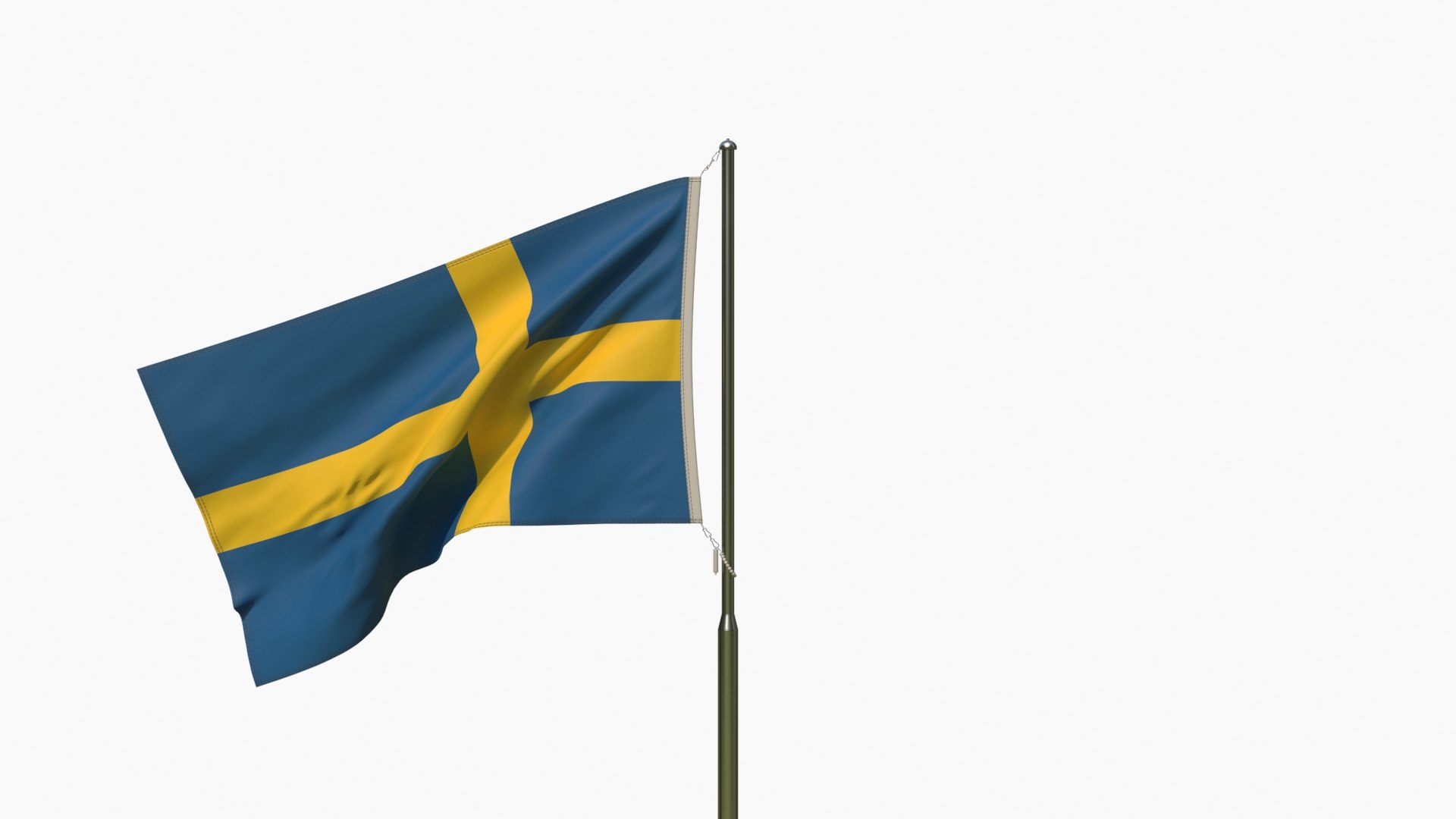 Animated Sweden Flag 3D model - TurboSquid 1799173