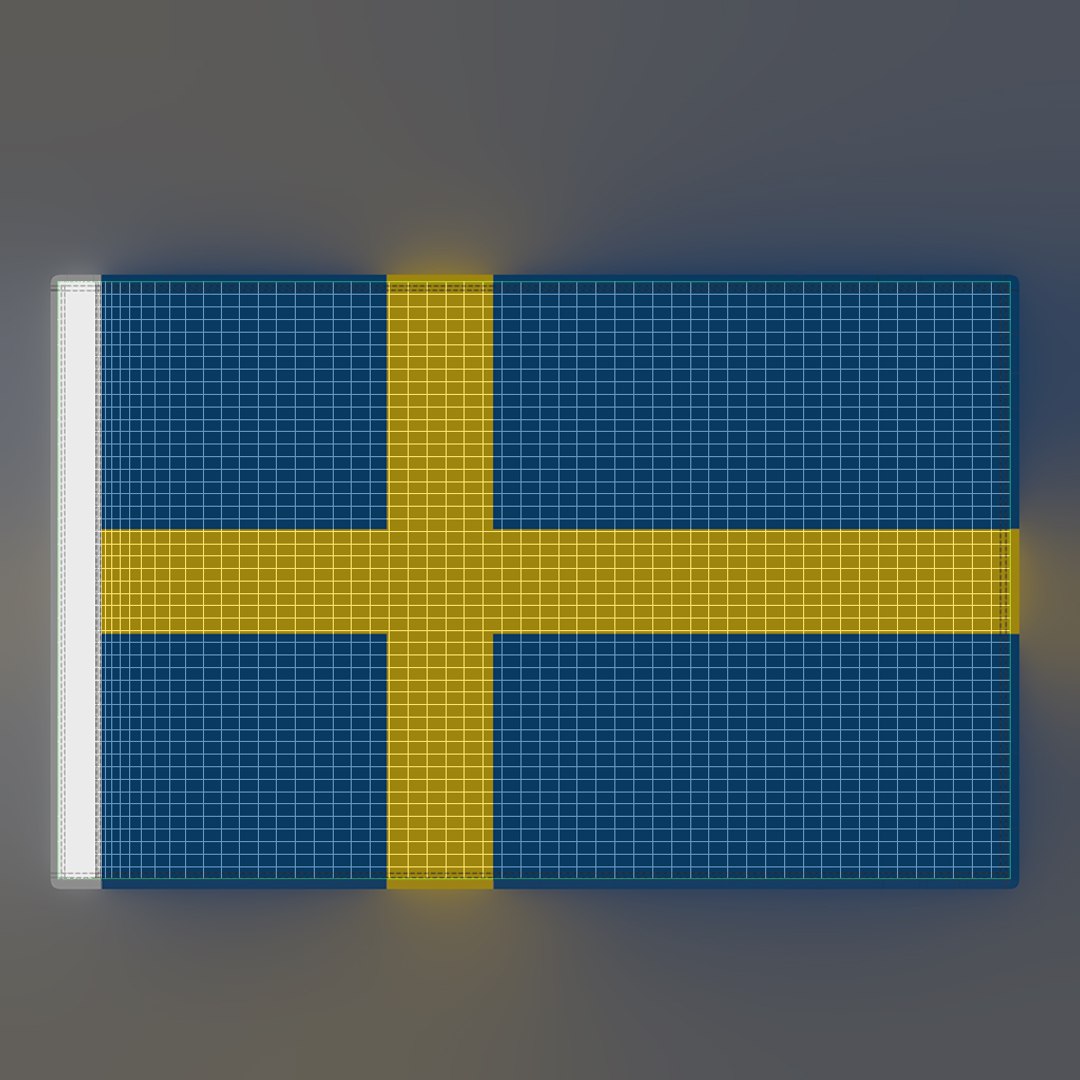 Animated Sweden Flag 3D model - TurboSquid 1799173