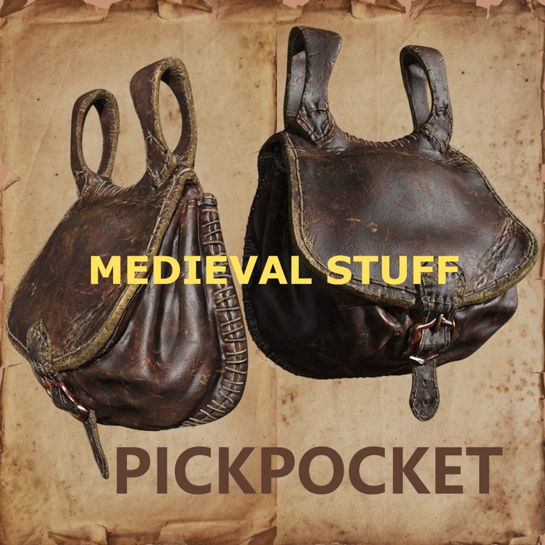 3d leather accessory model