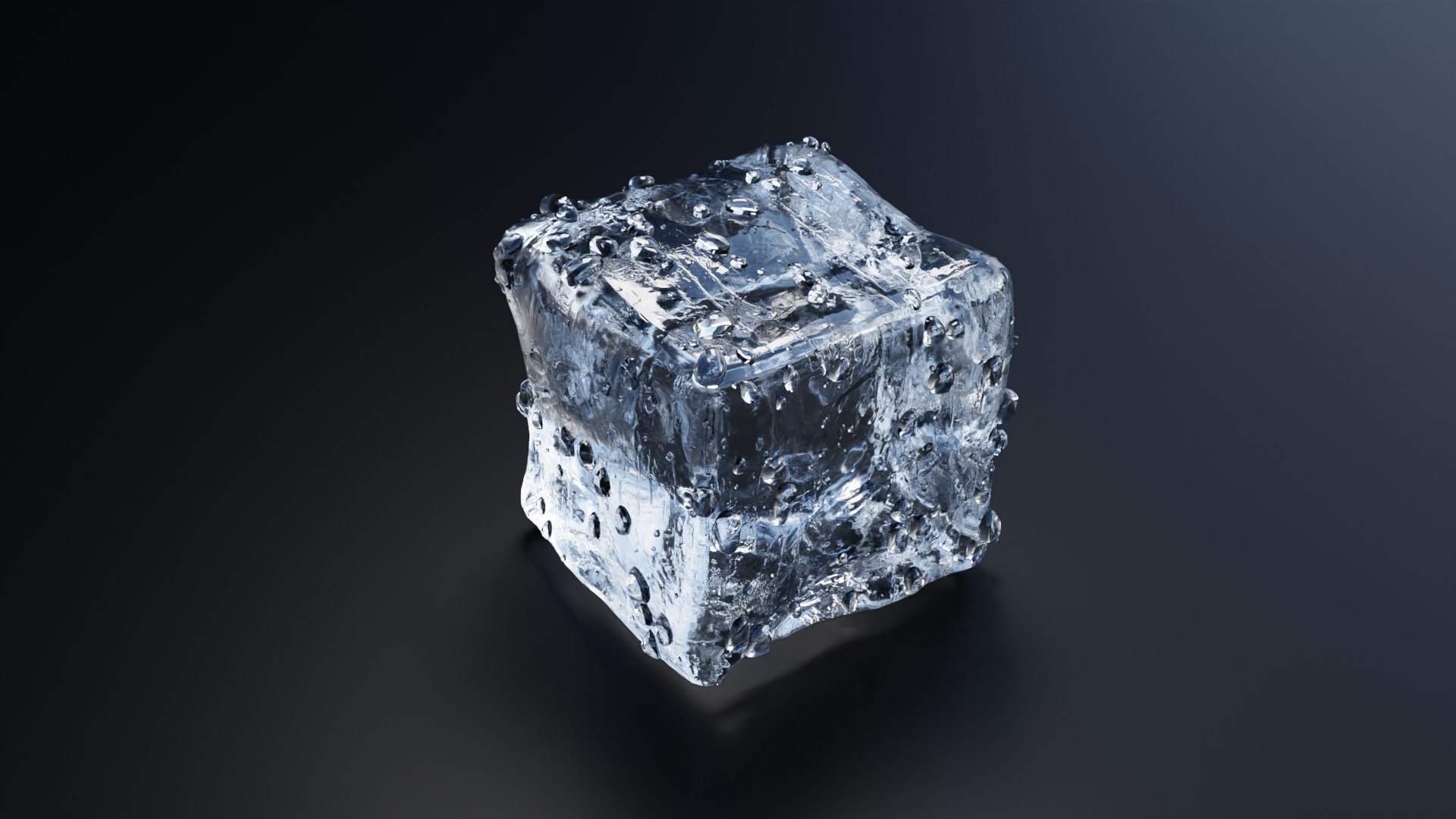 Ice Cube With Condensation 3D Model - TurboSquid 2040559