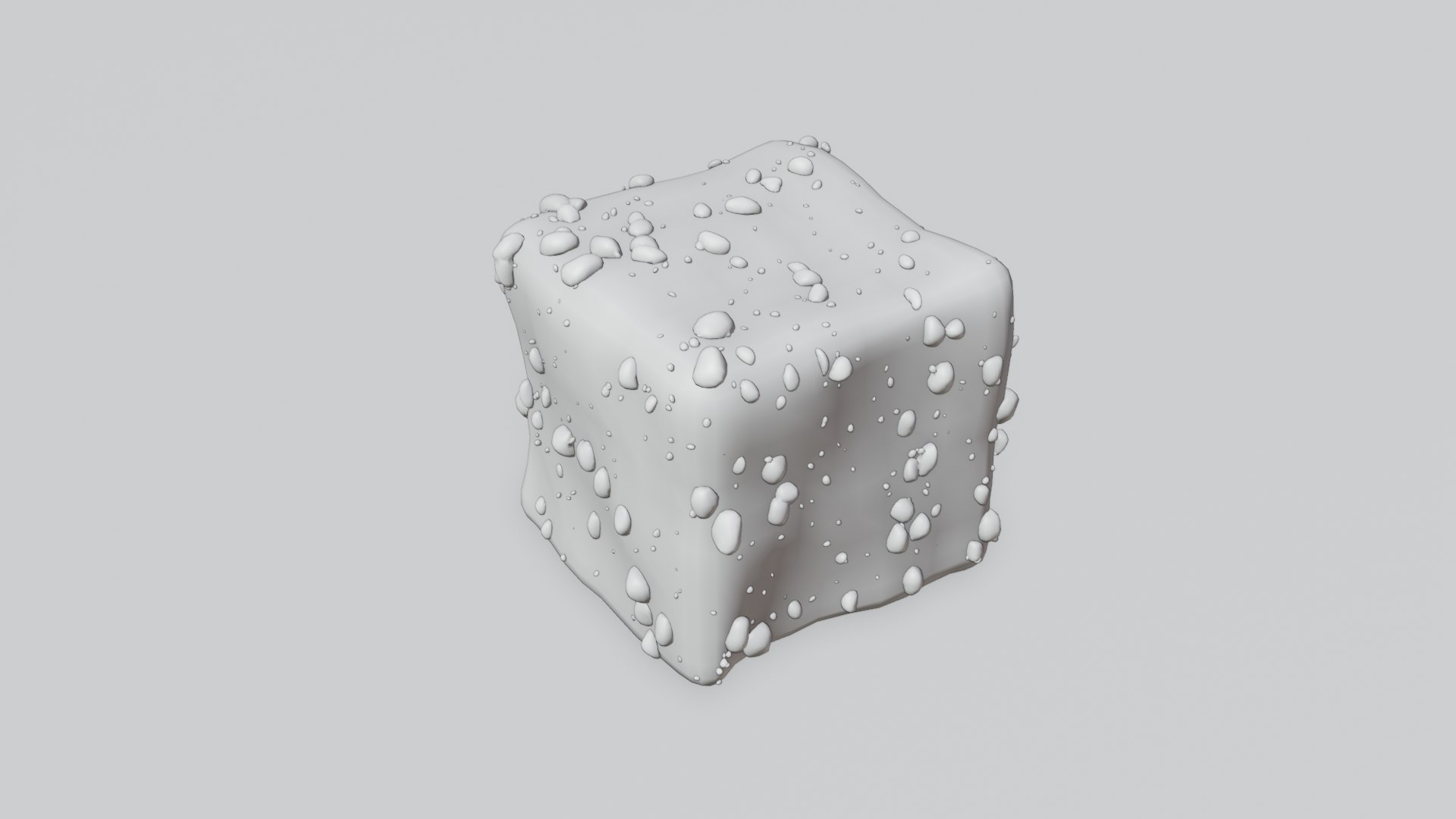 Ice Cube With Condensation 3D Model - TurboSquid 2040559