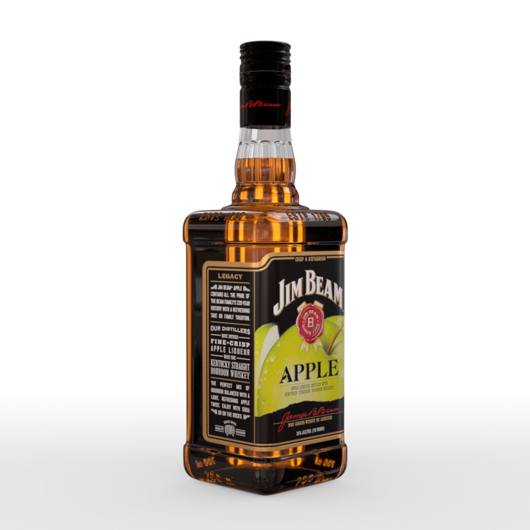 3D Model Jim Beam Apple 70cl - TurboSquid 1594480