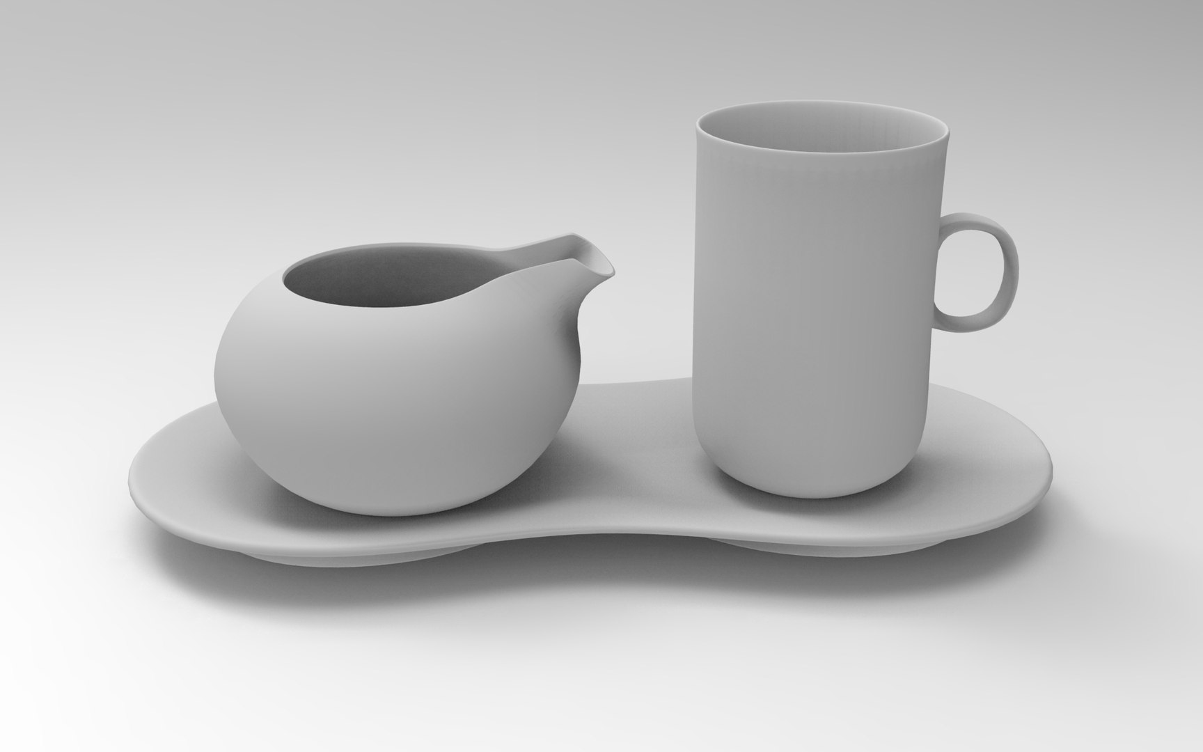 Kopl Milk Set Model - TurboSquid 2198177