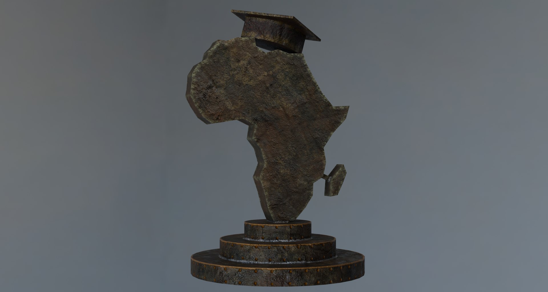African Education Trophy 3D - TurboSquid 2370783