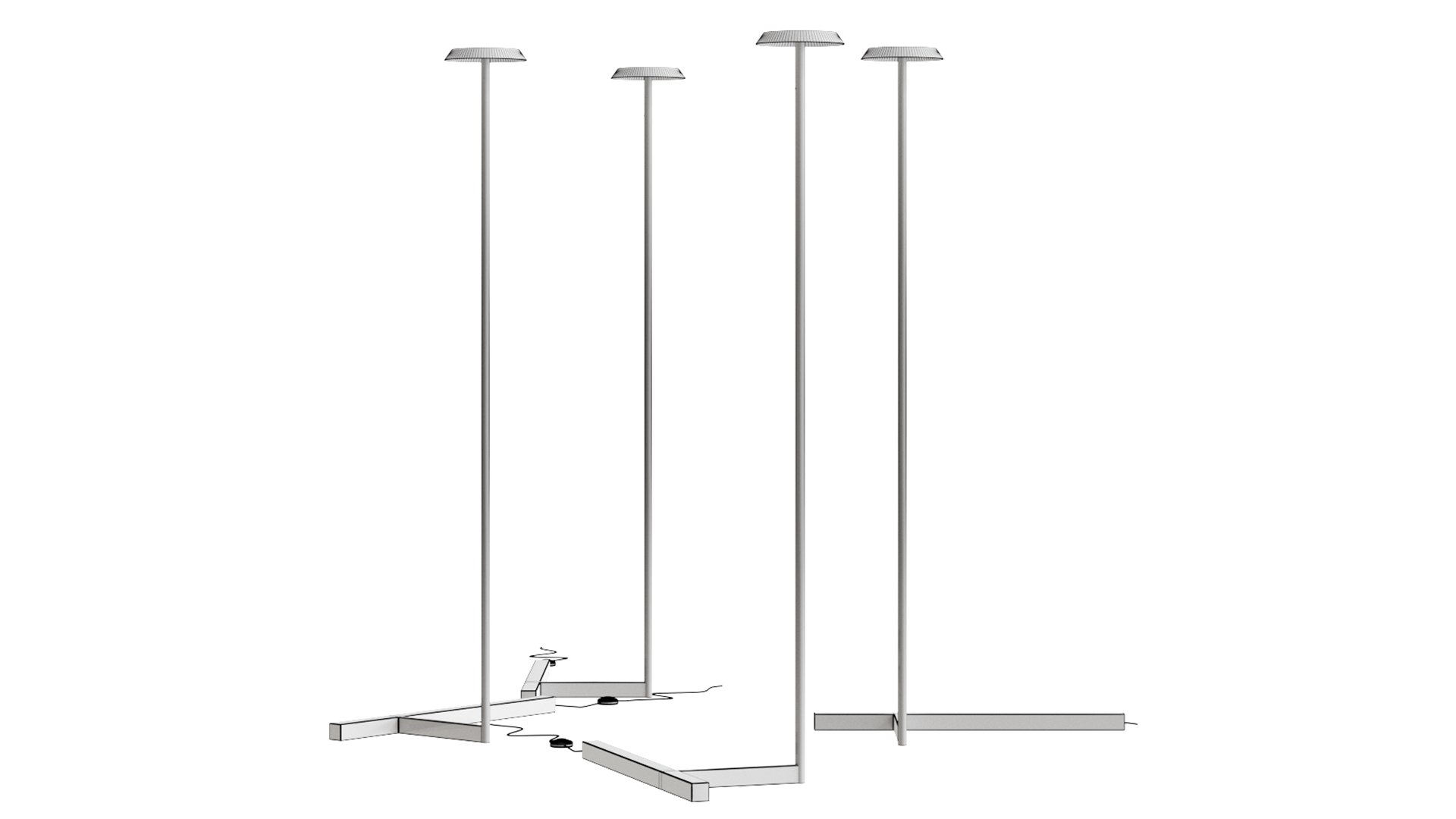 FLAT 5955 Floor Lamp By Vibia 3D Model - TurboSquid 1905312